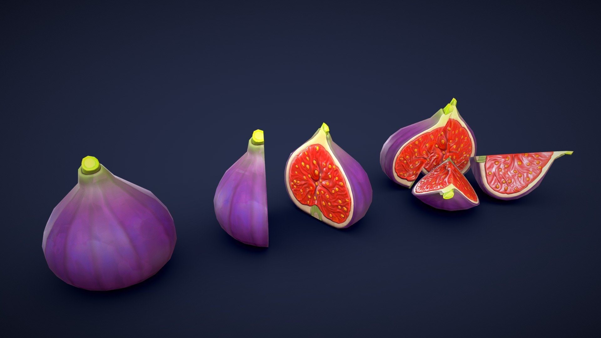 Stylized Fig - Low Poly - Buy Royalty Free 3D model by LarkArt Store ...