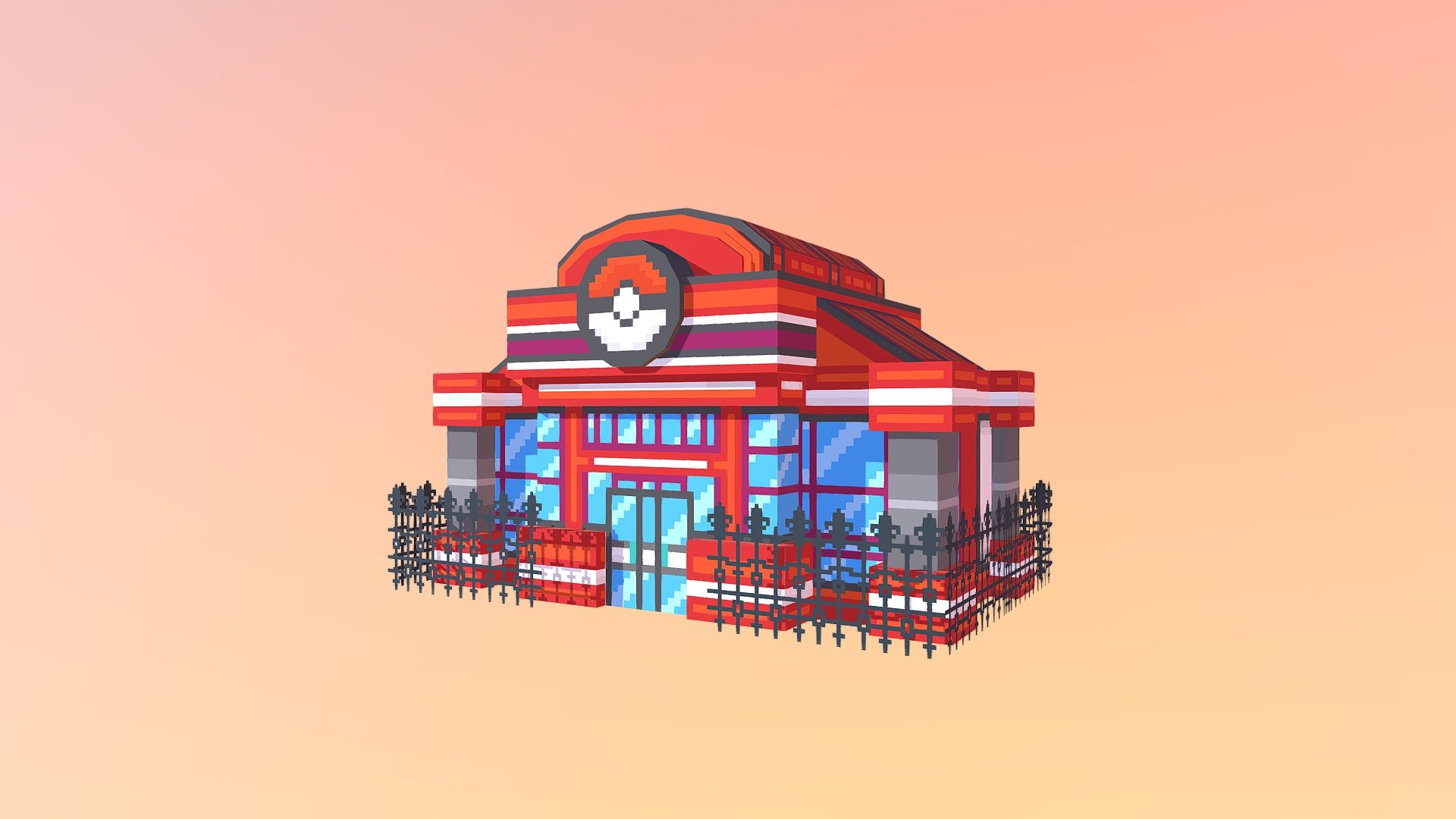 Lacadian Pokemon Center - 3D model by FirstdegreeCam [aa6033a] - Sketchfab