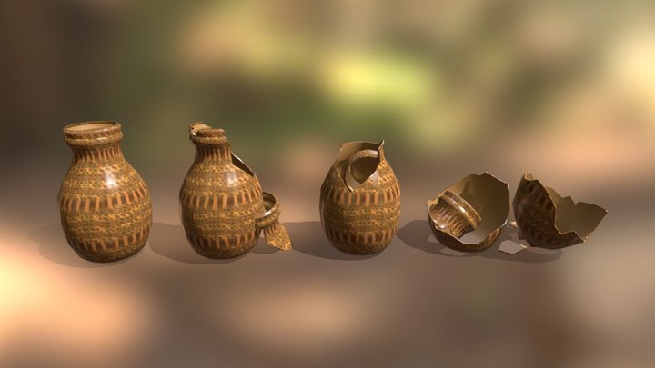 Broken-vase 3D models - Sketchfab