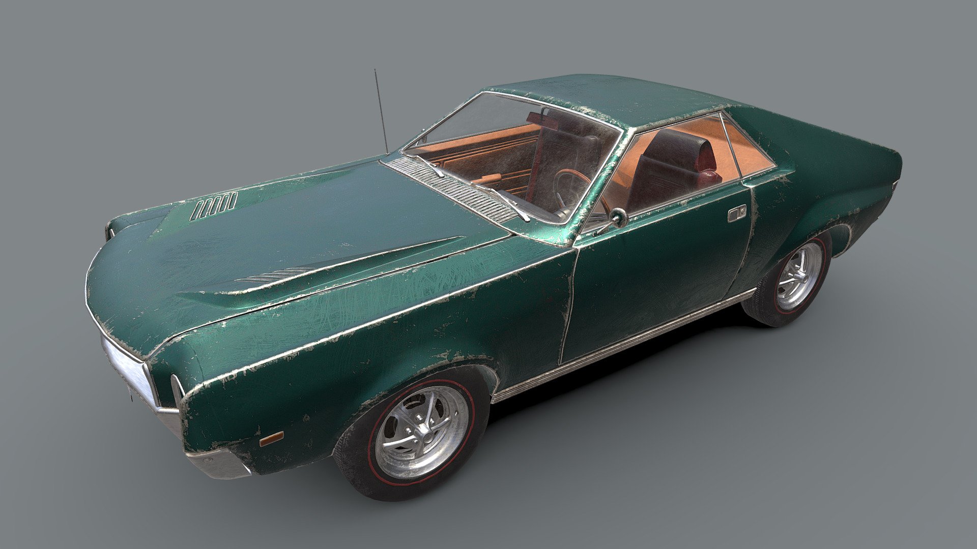 Amc Amx 1968 3d Model By Vladrad [aa62122] Sketchfab