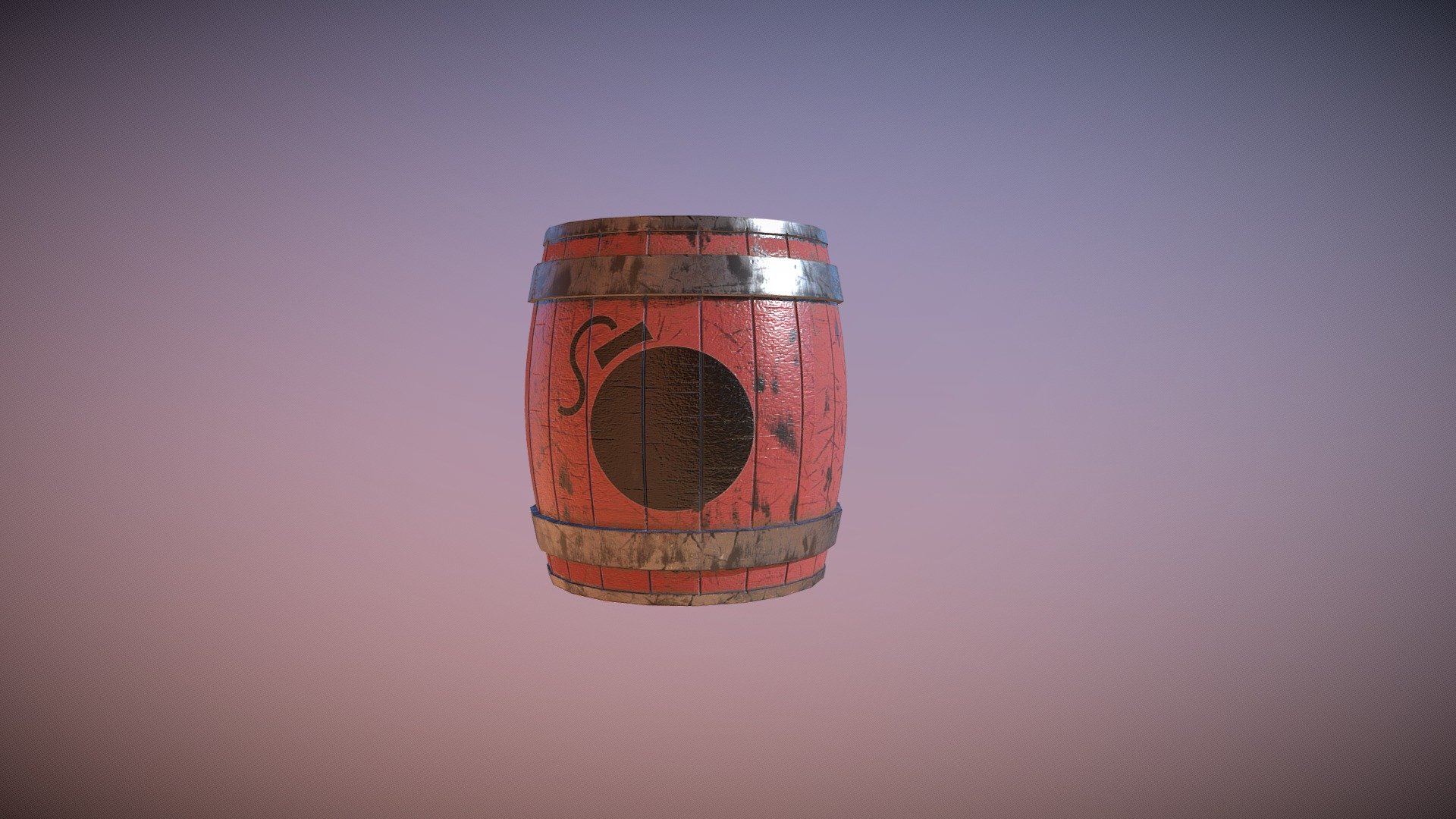 Bomb Barrel - Download Free 3D model by fnazareno [aa63678] - Sketchfab