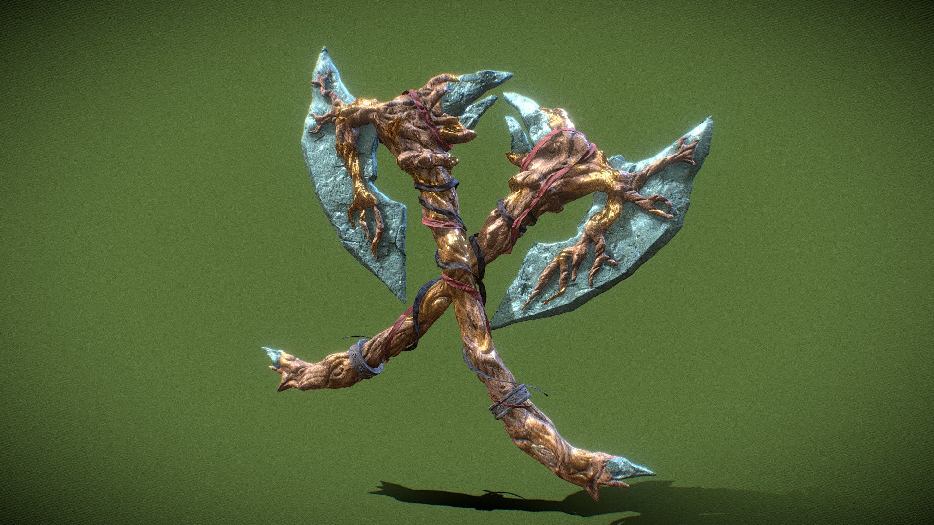 Gold Tree Axes - Download Free 3D model by alessandro_volpe ...