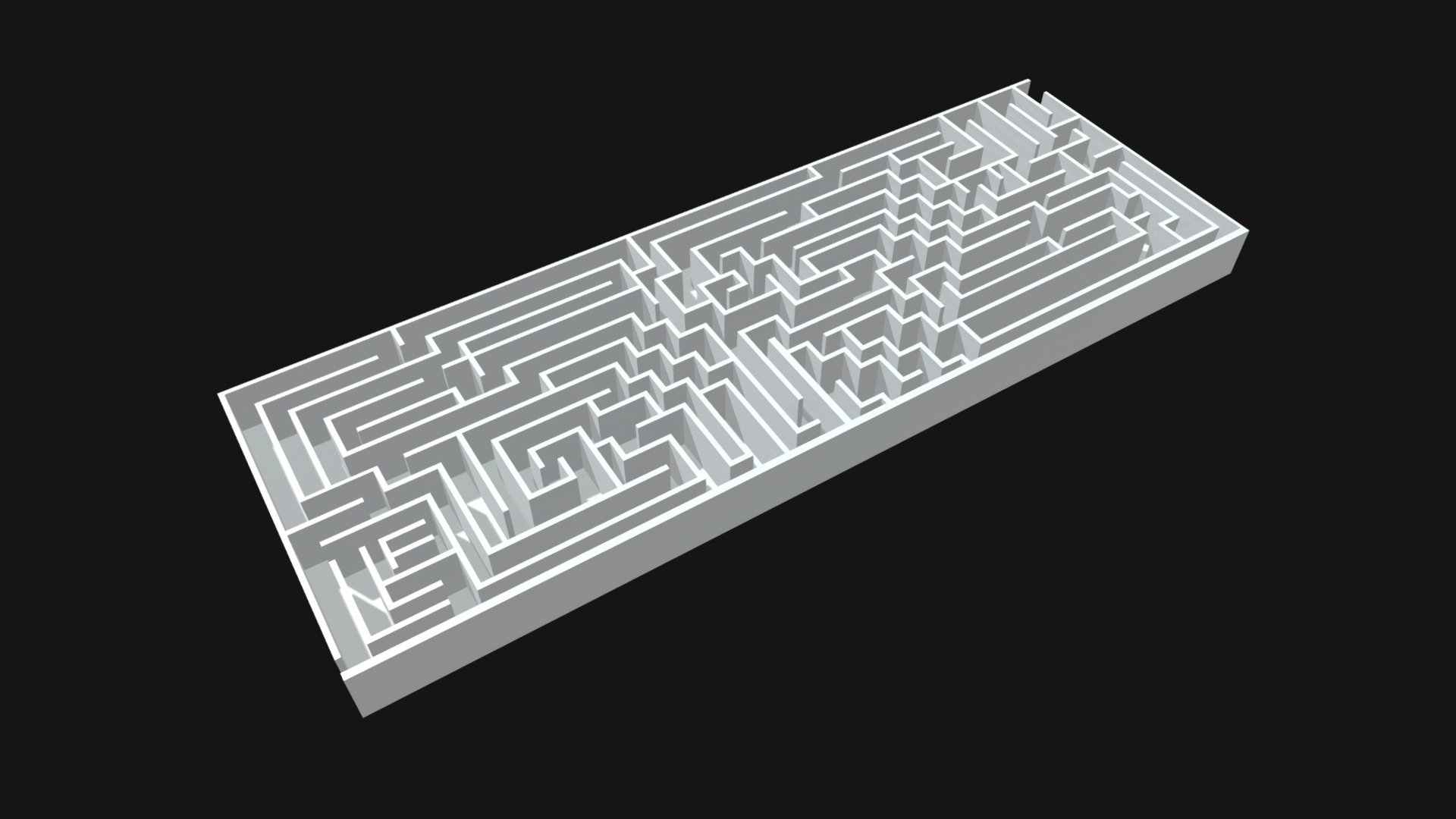 Rectangular labyrinth 1 - Buy Royalty Free 3D model by ...