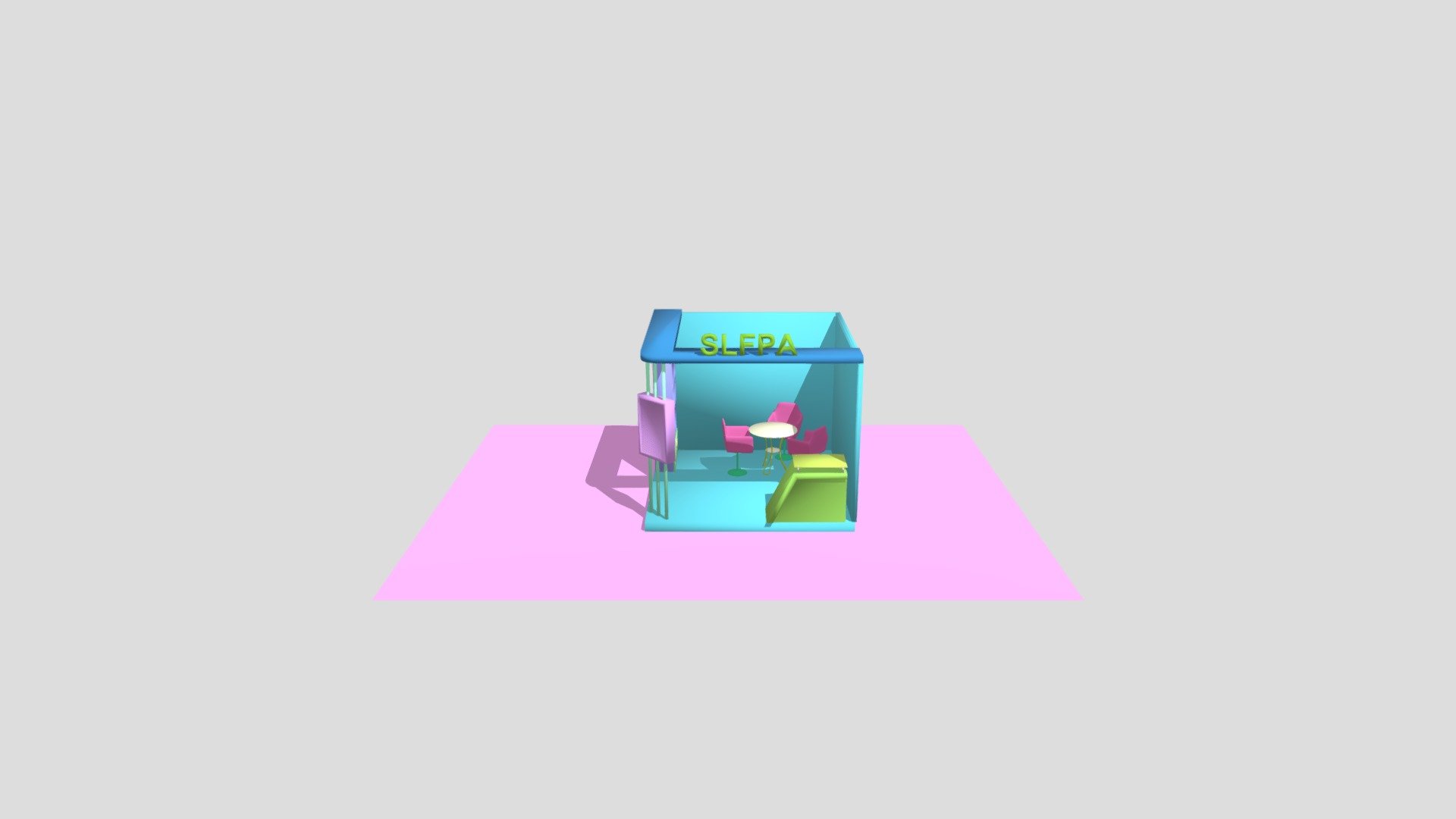 Exhibition stand - Download Free 3D model by atteia [aa67df5] - Sketchfab