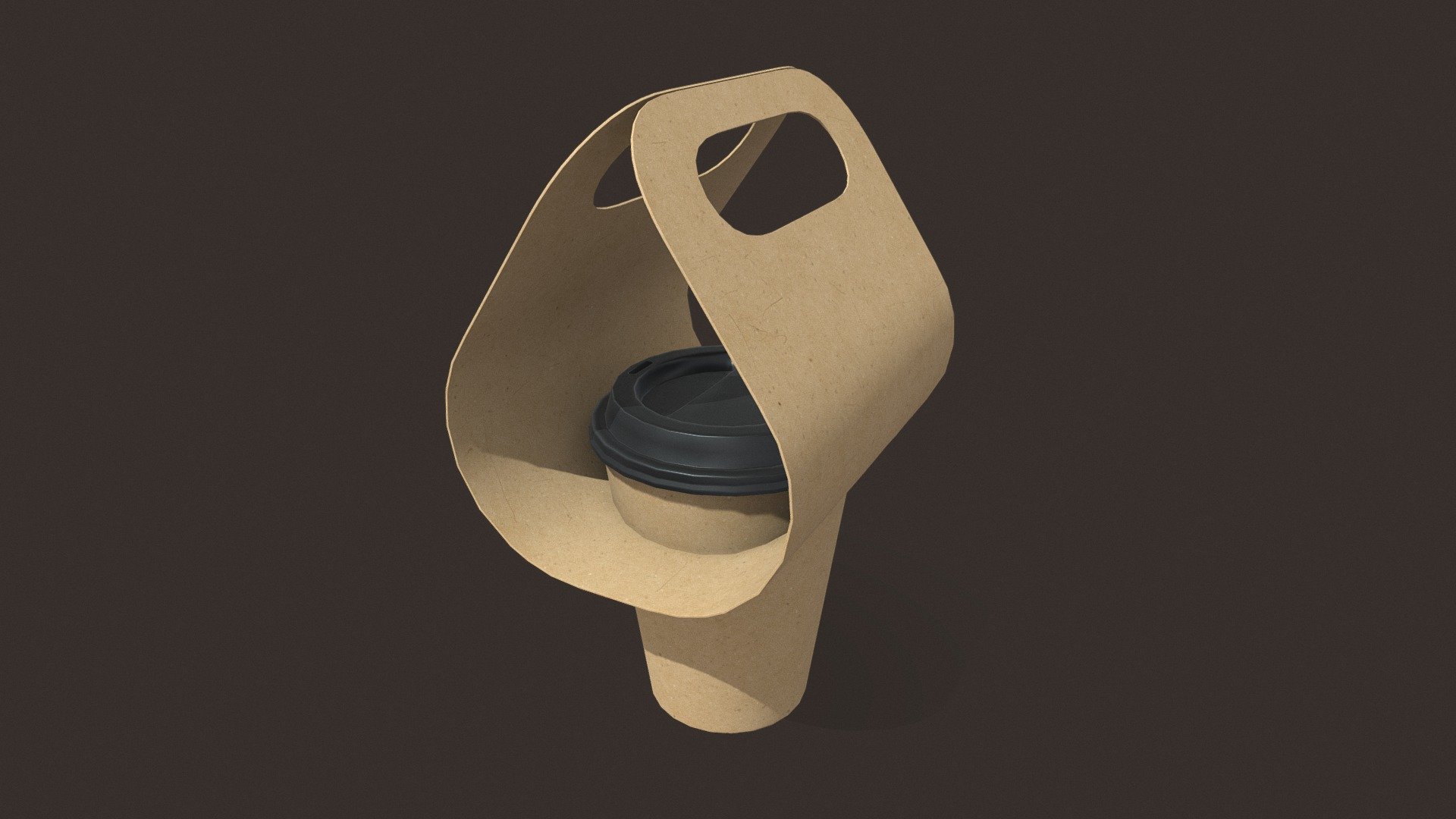 Coffee cup holder - Buy Royalty Free 3D model by MDgraphicLAB [aa68fea ...