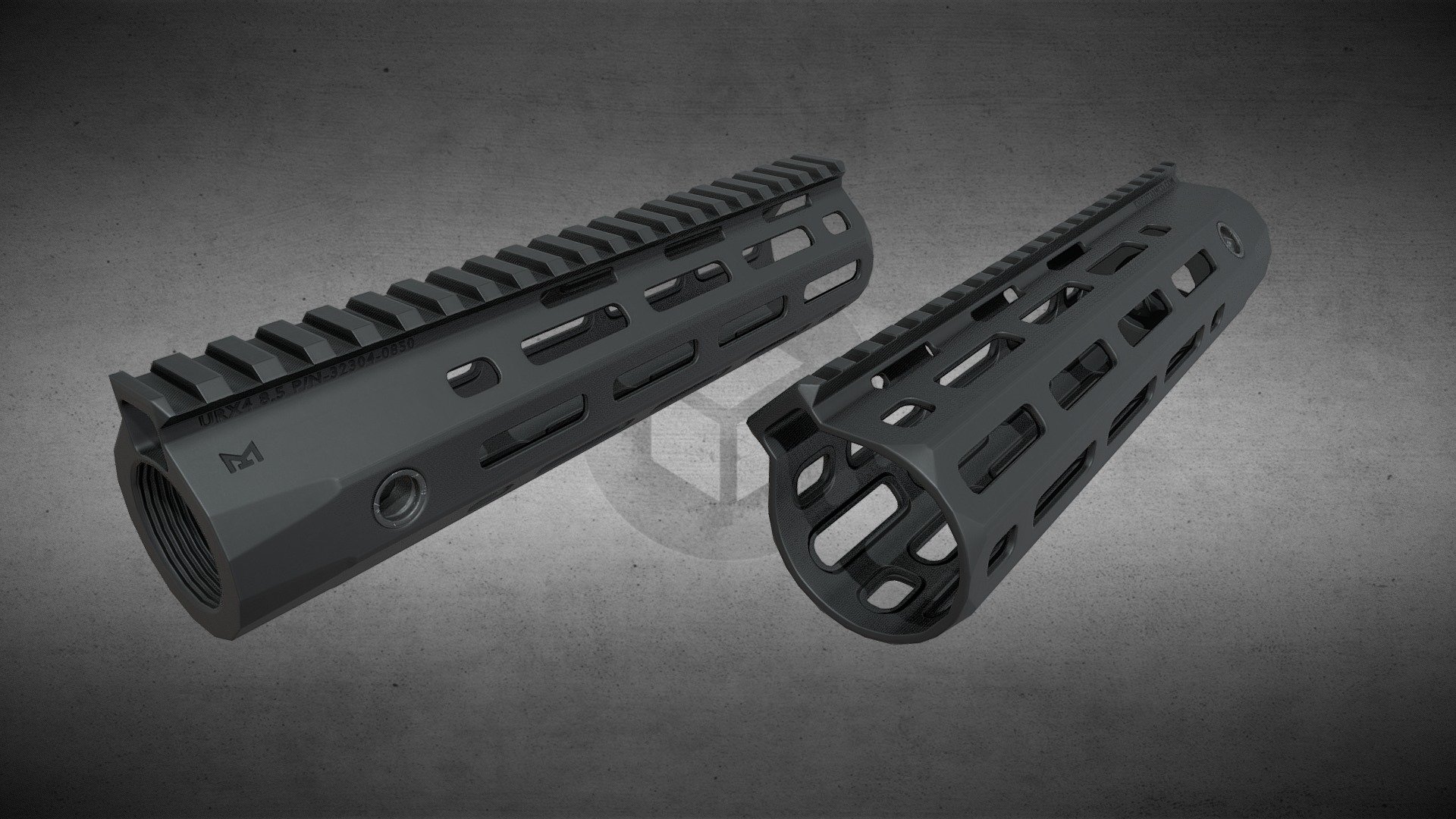 KAC URX-4 8.5" M-LOK Handguard - 3D model by BayernMaik [aa6d984 ...