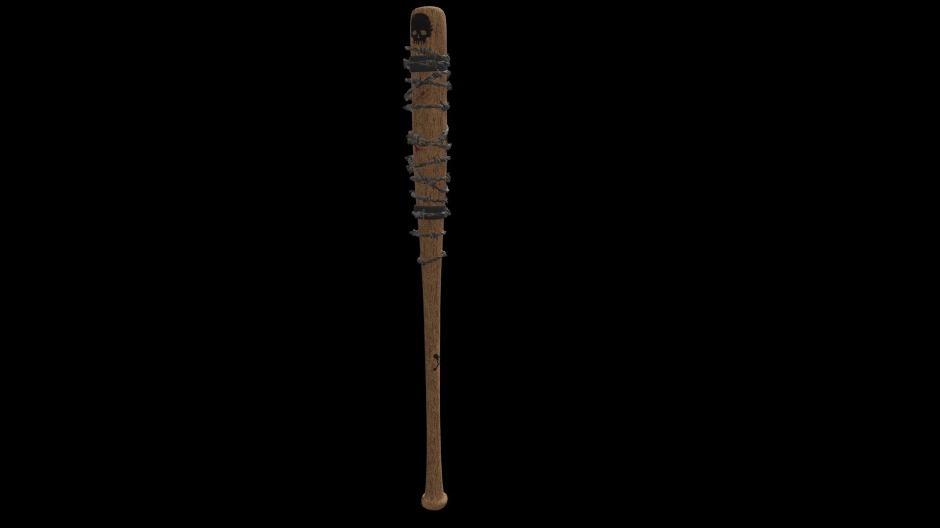 Barbed Wire Baseball Bat - 3D model by Philip (@Karim.Berninger ...