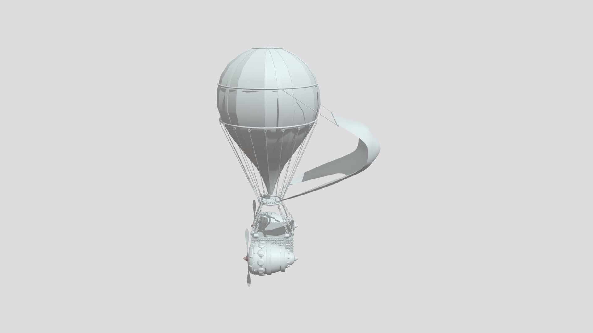 Hot Air Balloon With Modification - Download Free 3D model by Rohit Roy (@rohitroy.me11 ...