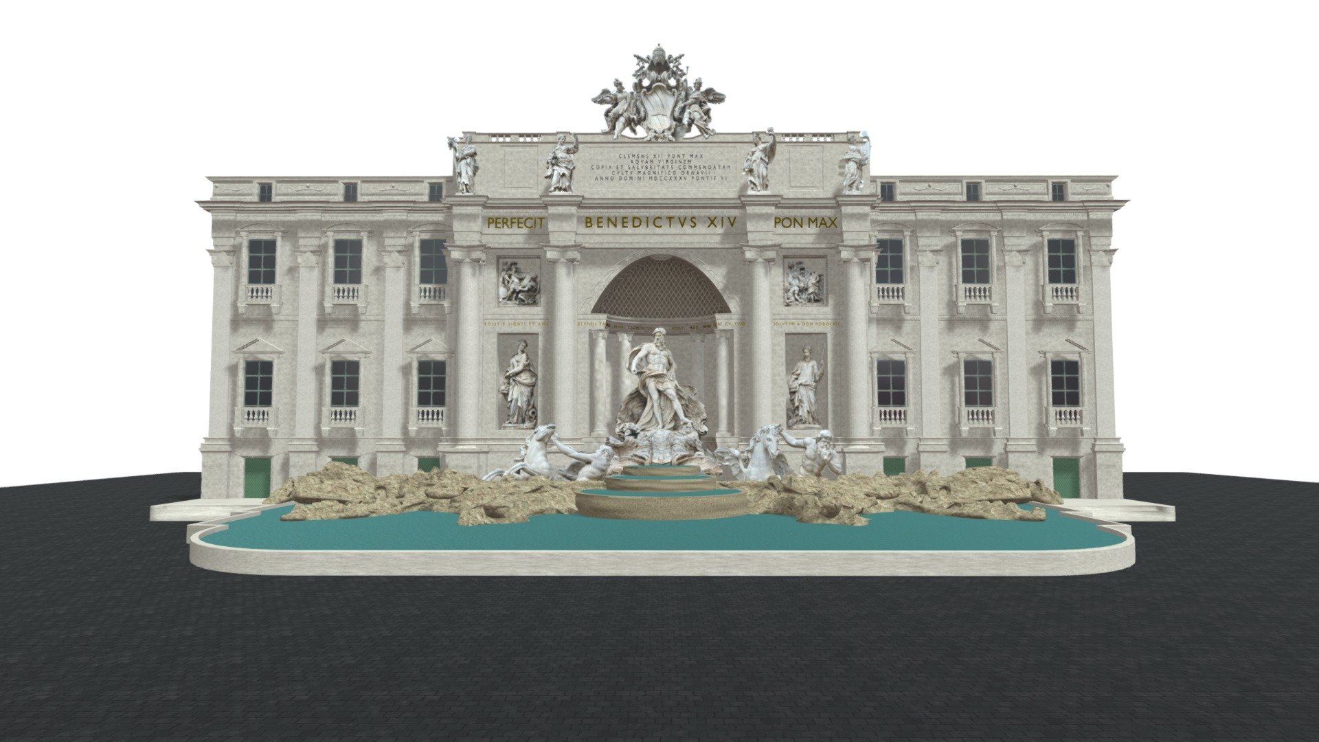 Trevi Fountain - Buy Royalty Free 3D model by renato.lt (@renato.lt_3D ...