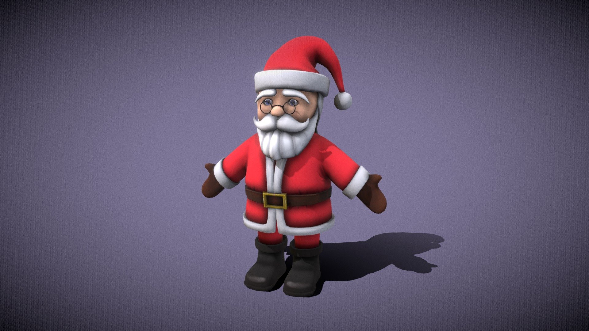 Santa Claus - Low Poly - Buy Royalty Free 3D model by Ronie Christopher ...