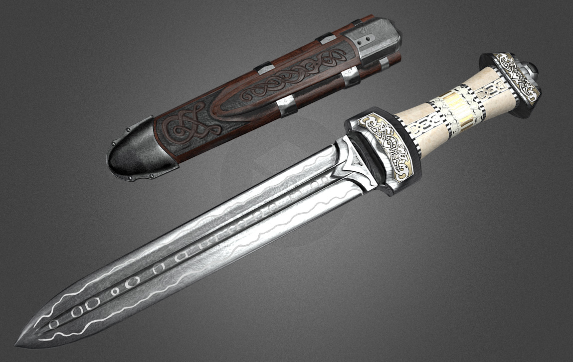 Dagger & Sheath - 3D model by Rodern Parker Jr (@rodernparkerjr ...