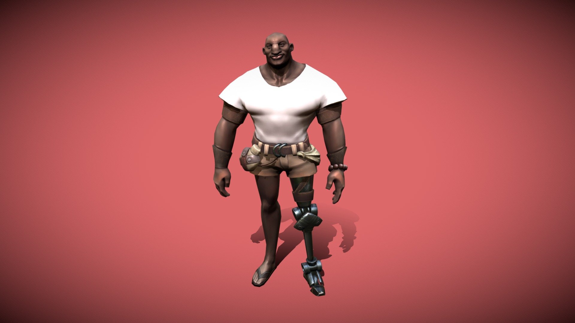 Capoeira Fighter - 3D model by Marco Rizzotti (@marcorizzotti) [aa7cea0 ...