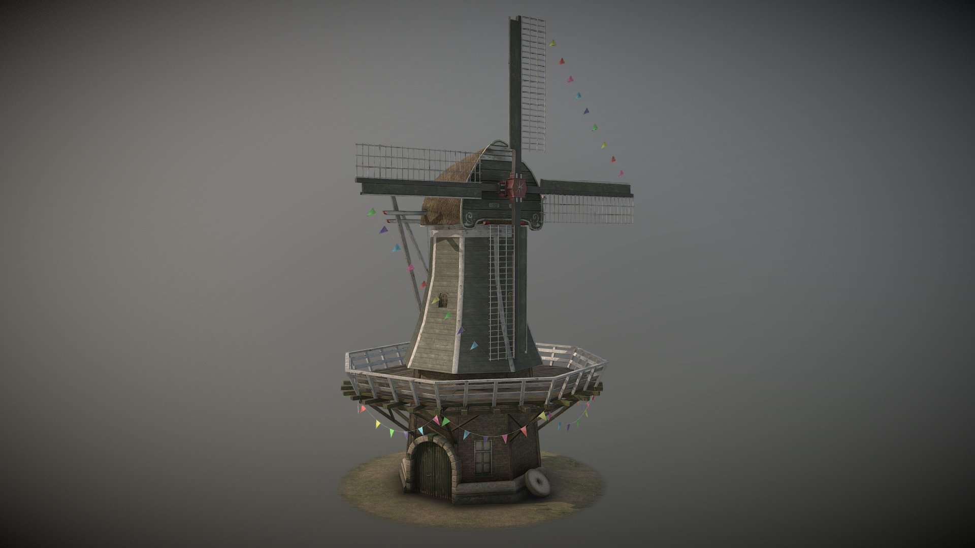 Dutch Windmill - 3D model by Paulina Boer-Janzen (@paulinajanzen ...
