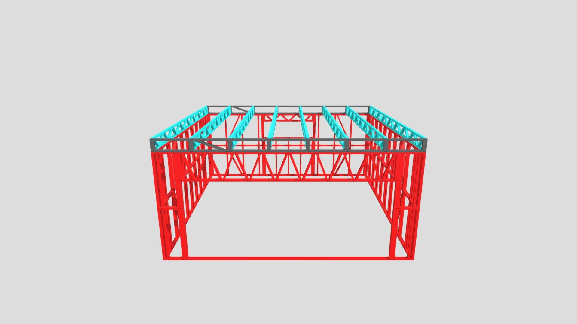 6x6m Garage - Download Free 3D model by Steel Frame Solutions Limited ...