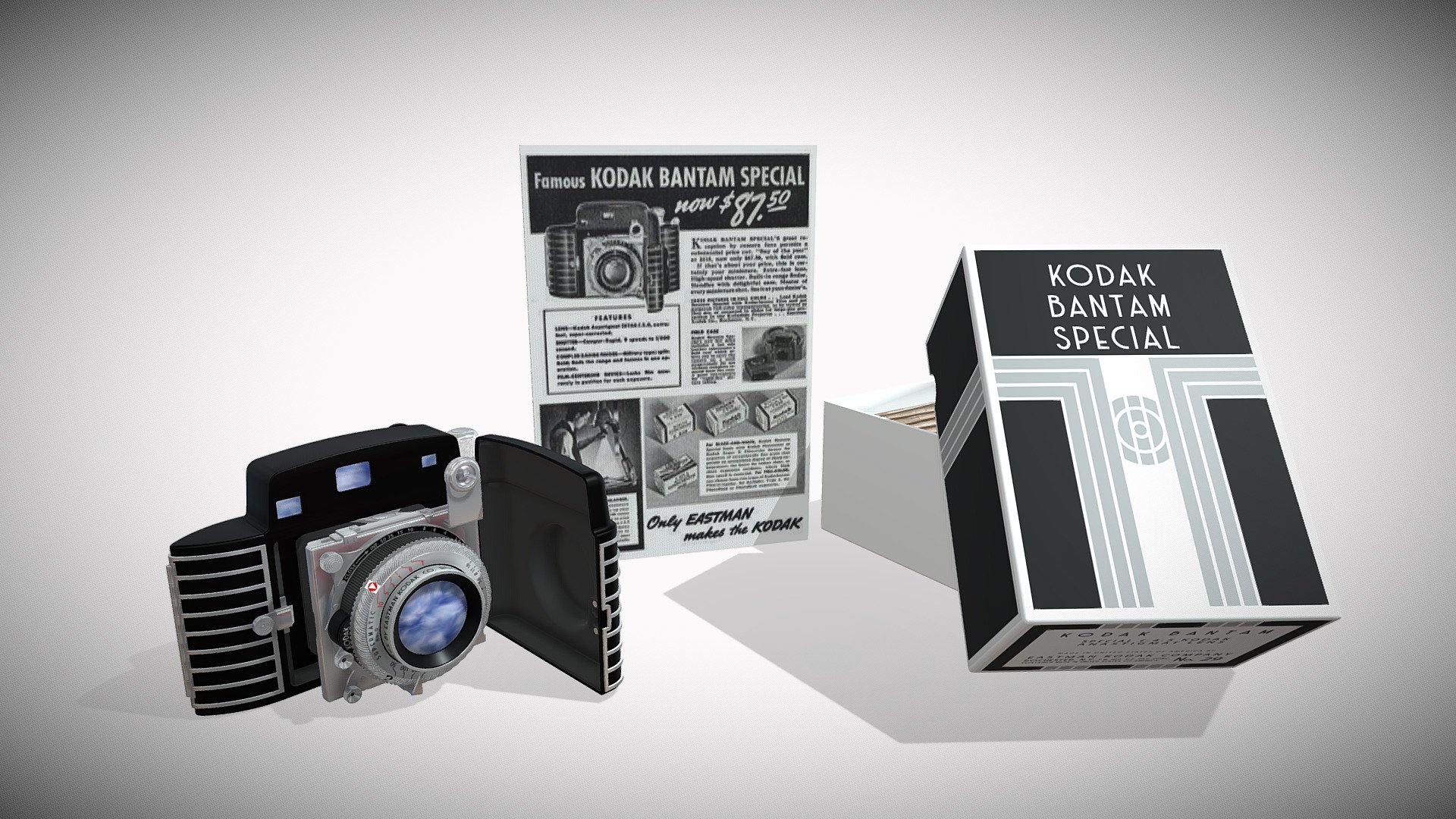 Kodak Bantam Special - 3D model by COSEDIMARCO [aa818ec] - Sketchfab
