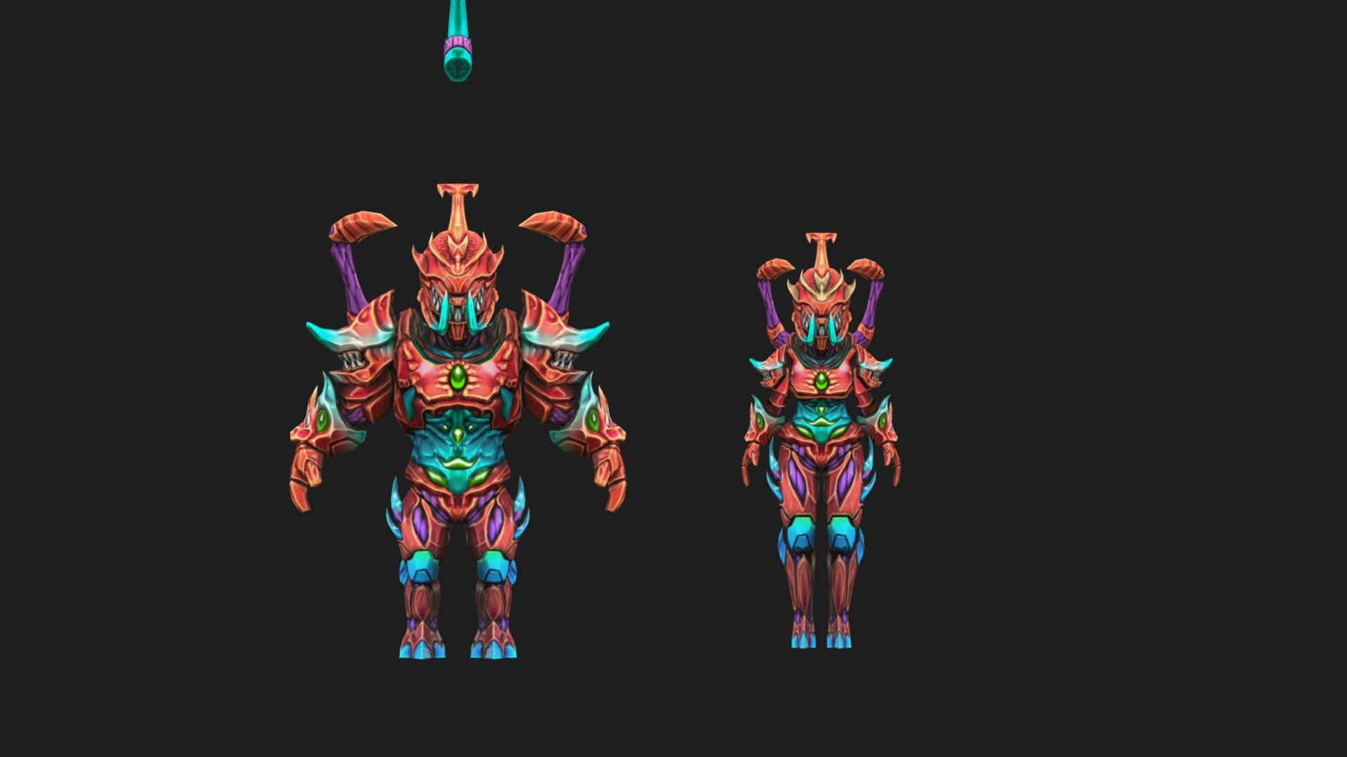 zerg_armor1_Trooper - 3D model by CC (@ccsf) [aa83d2b] - Sketchfab