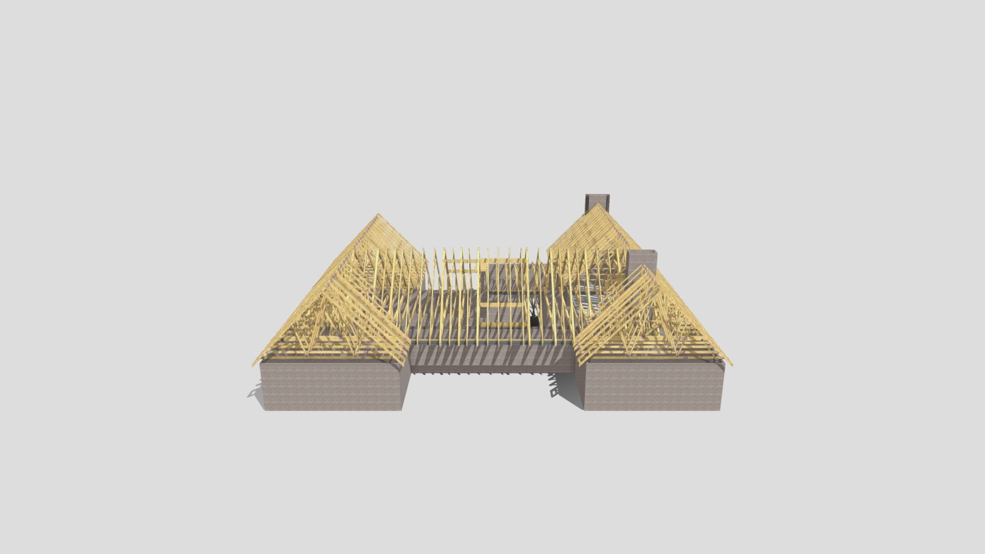 Green-Reilly House_truss_roof - Download Free 3D model by Dermf ...