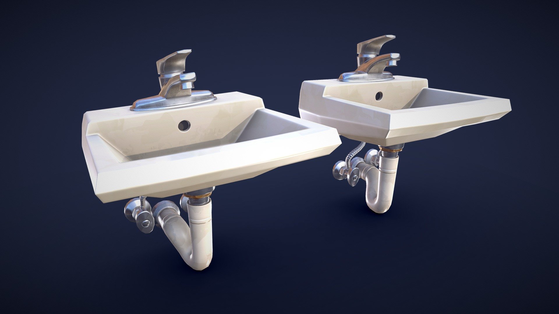 Stylized Sink - Low Poly - Buy Royalty Free 3D model by LarkArt Store ...