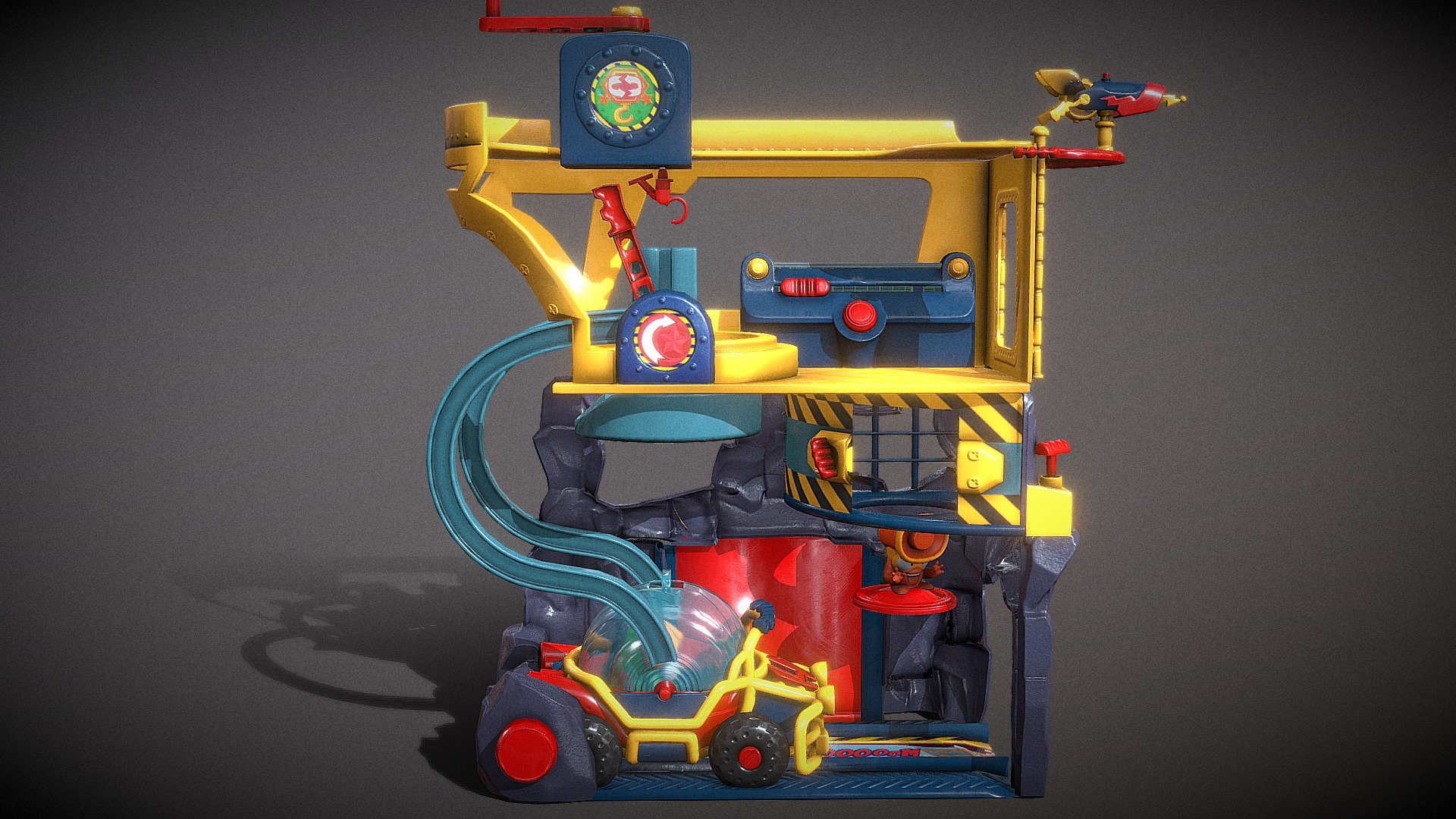 Superthings headquarters, Many-worlds - 3D model by Guillermo Momplet ...