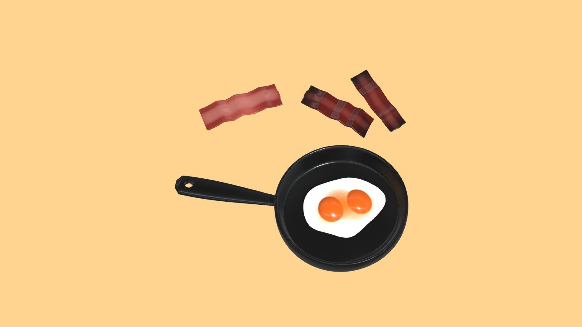Food Set Pt1 - Eggs and Bacon - Download Free 3D model by Lauren.Ponder ...