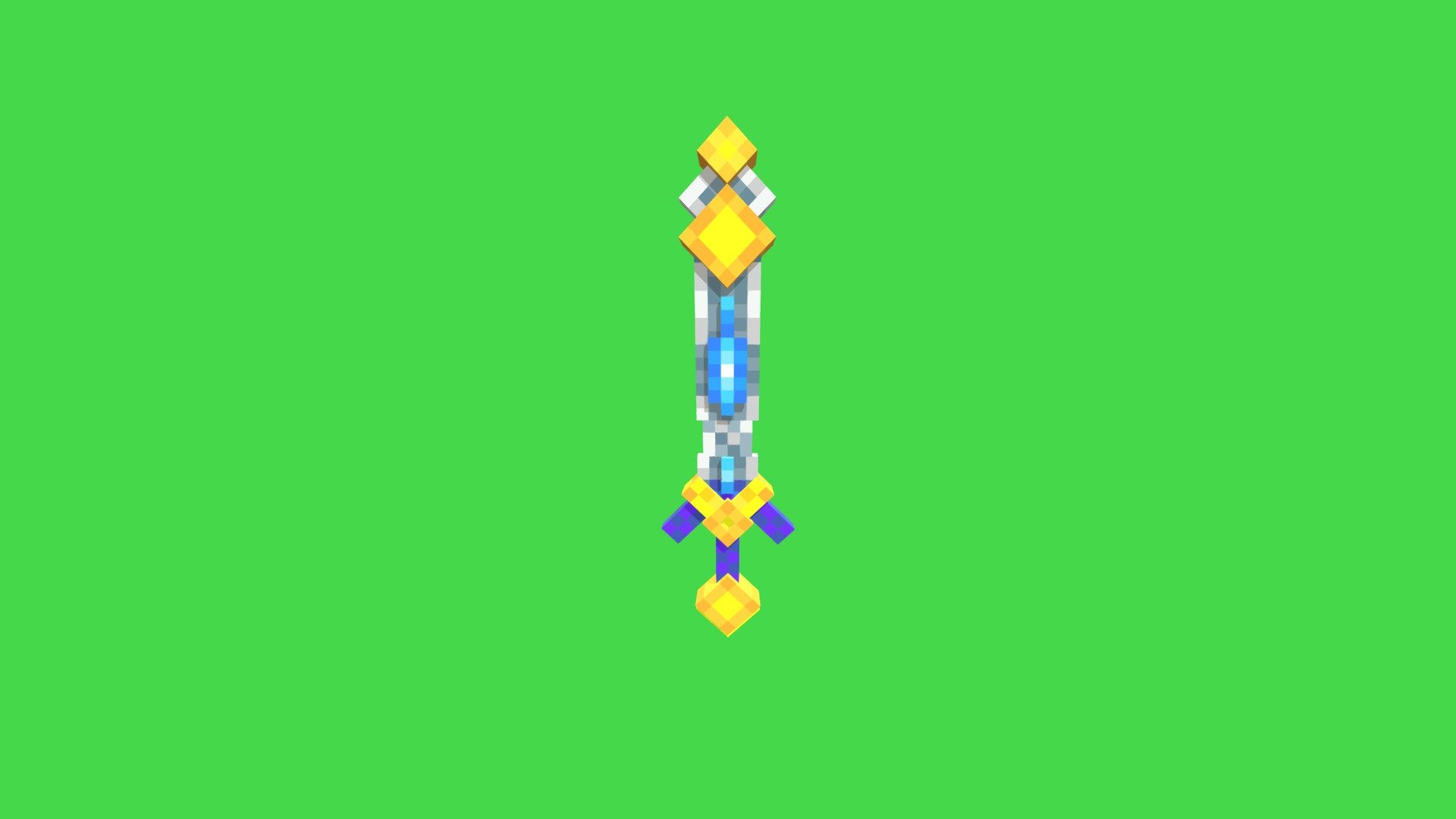Iron-diamond sword - 3D model by margaux_kane [aa88018] - Sketchfab