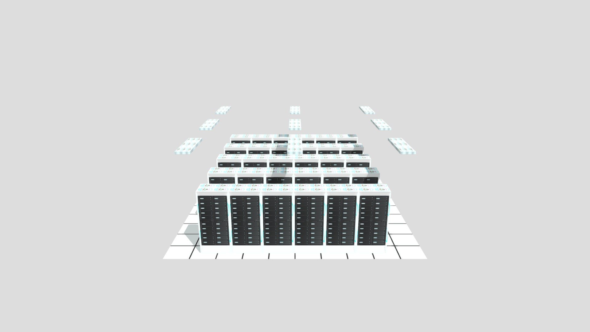 data_center_low-poly - 3D model by pccleanbaiedauthie [aa89000] - Sketchfab