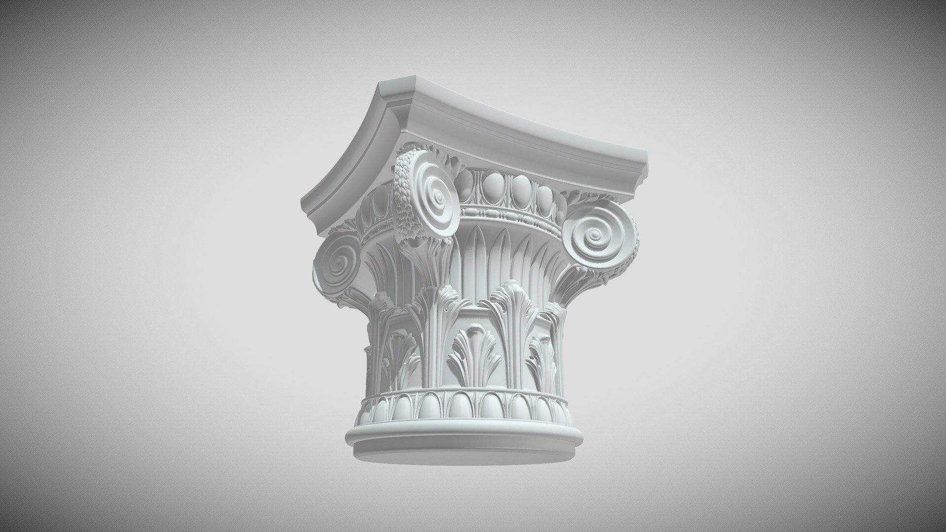 Corinthian Capital High Poly - 3D model by Nohiro [aa8b985] - Sketchfab