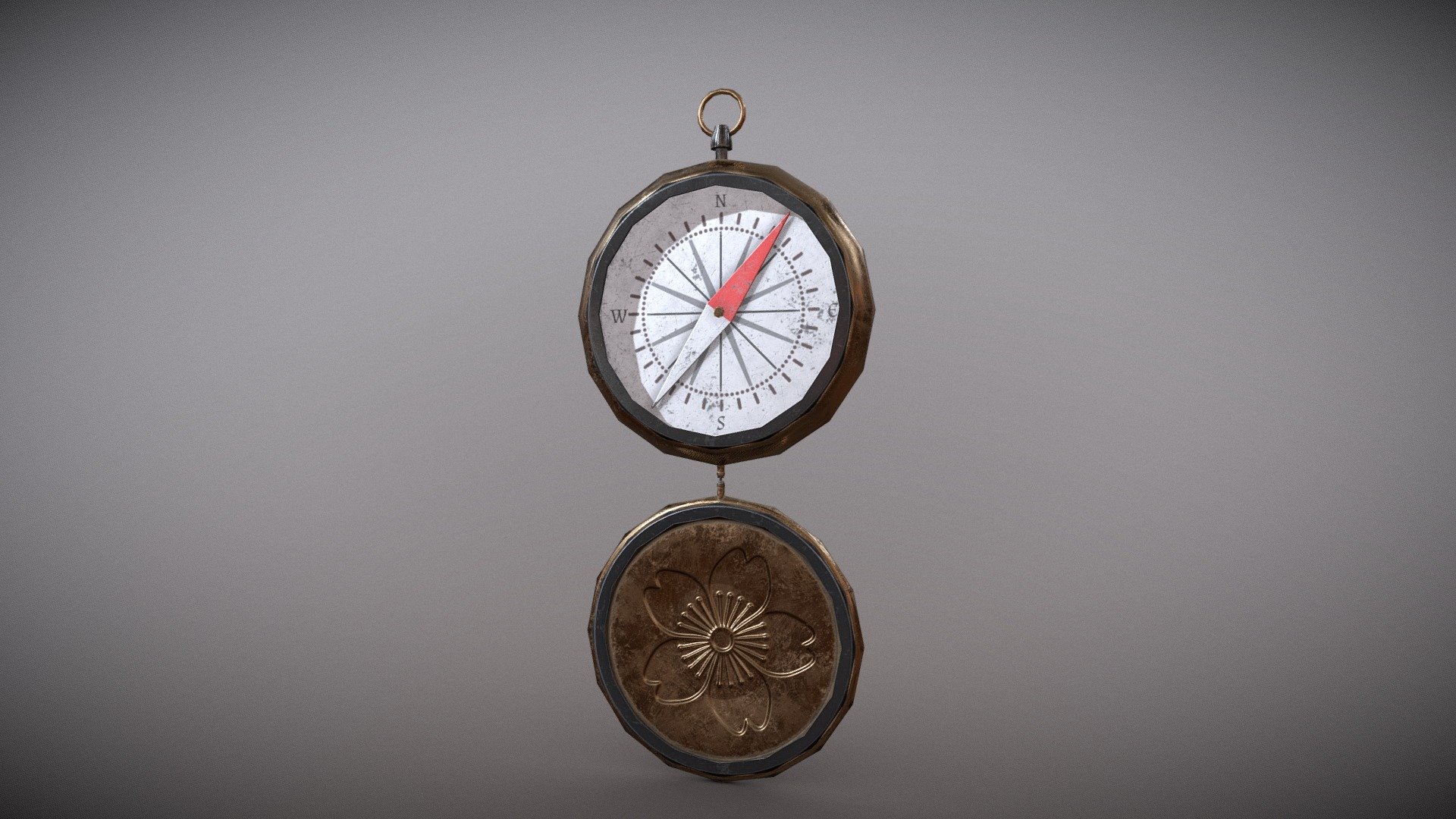 Medieval Brass Compass - 3D model by 3000volt [aa90a7c] - Sketchfab