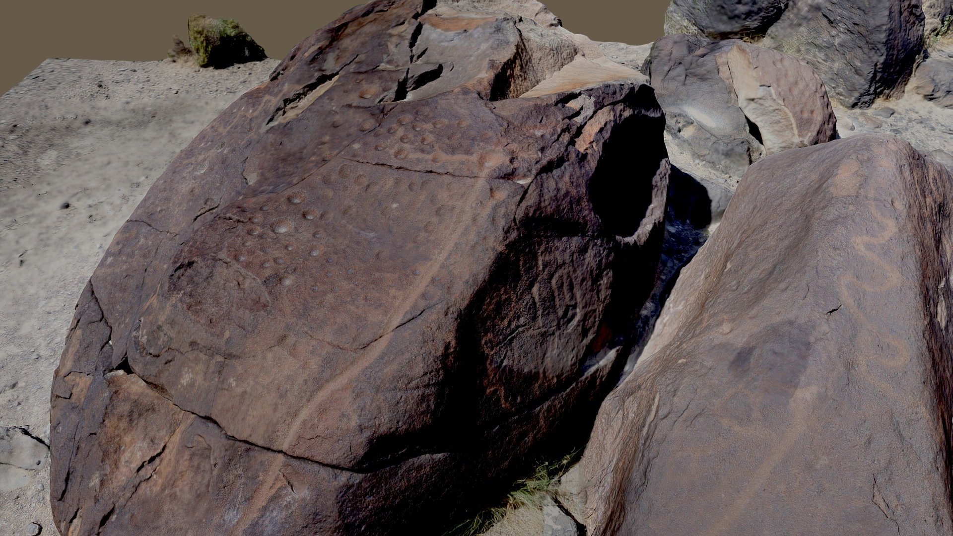 Cupule Rock Great Basin Nevada - 3D model by John Toeppen (@toeppen ...