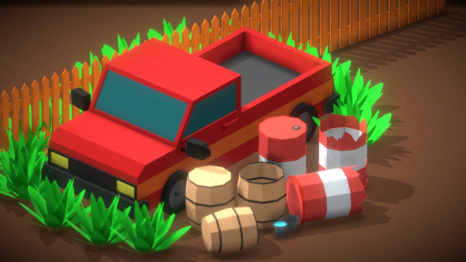LowPoly Pack Vol-1 - Low Poly Free ! - Download Free 3D model by ...