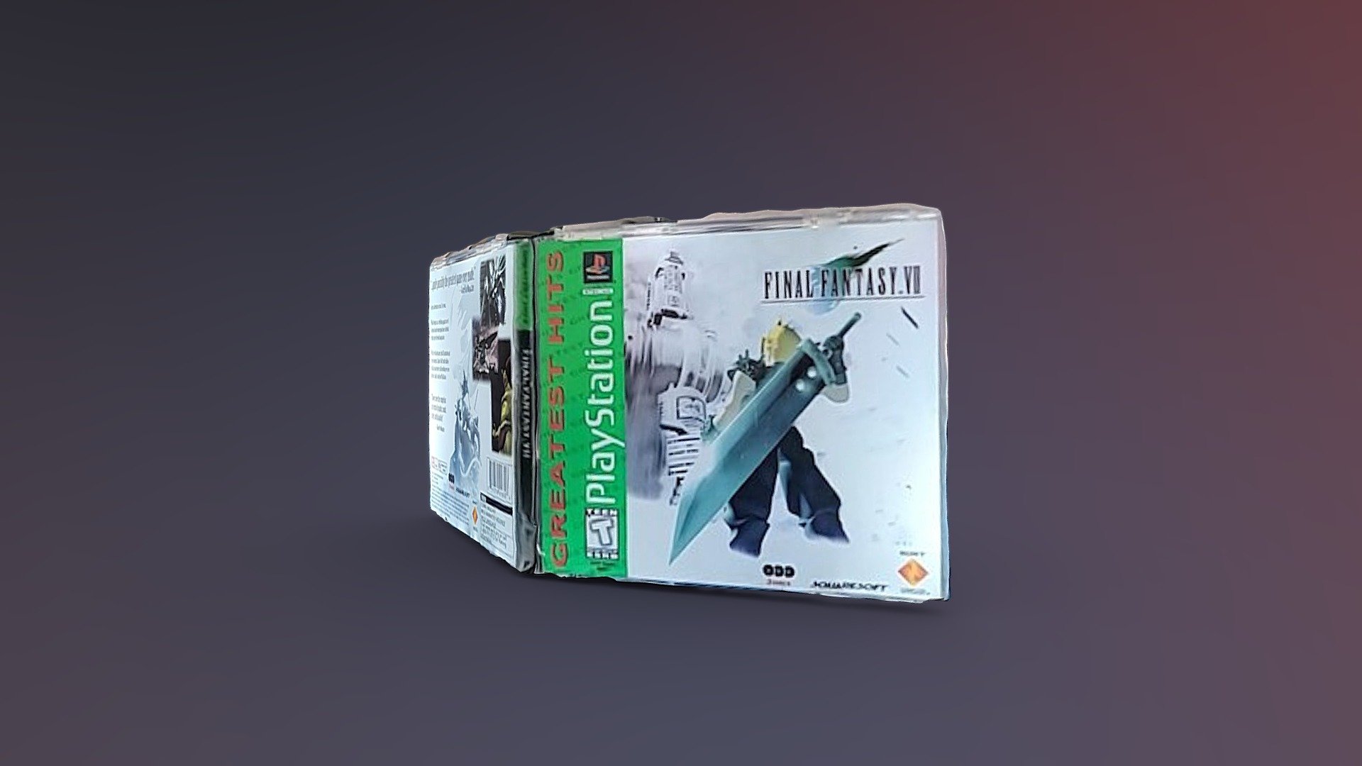 Final Fantasy 7 PS1 Jewel Case - 3D model by stevencmutter [aa93197 ...