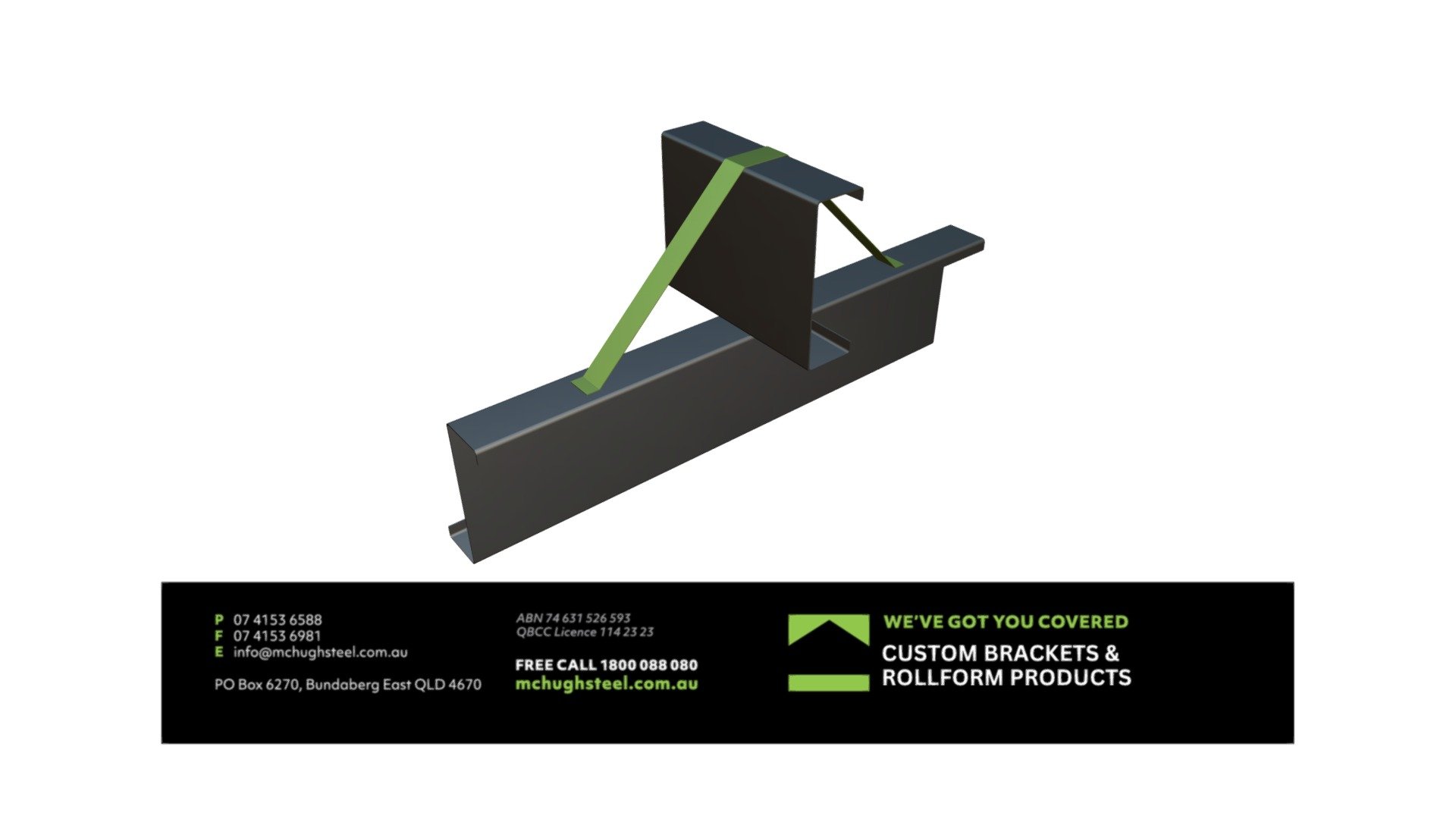 DWG197 C300 Fly Brace - Z Purlin - 3D model by mchughsteel [aa96932 ...