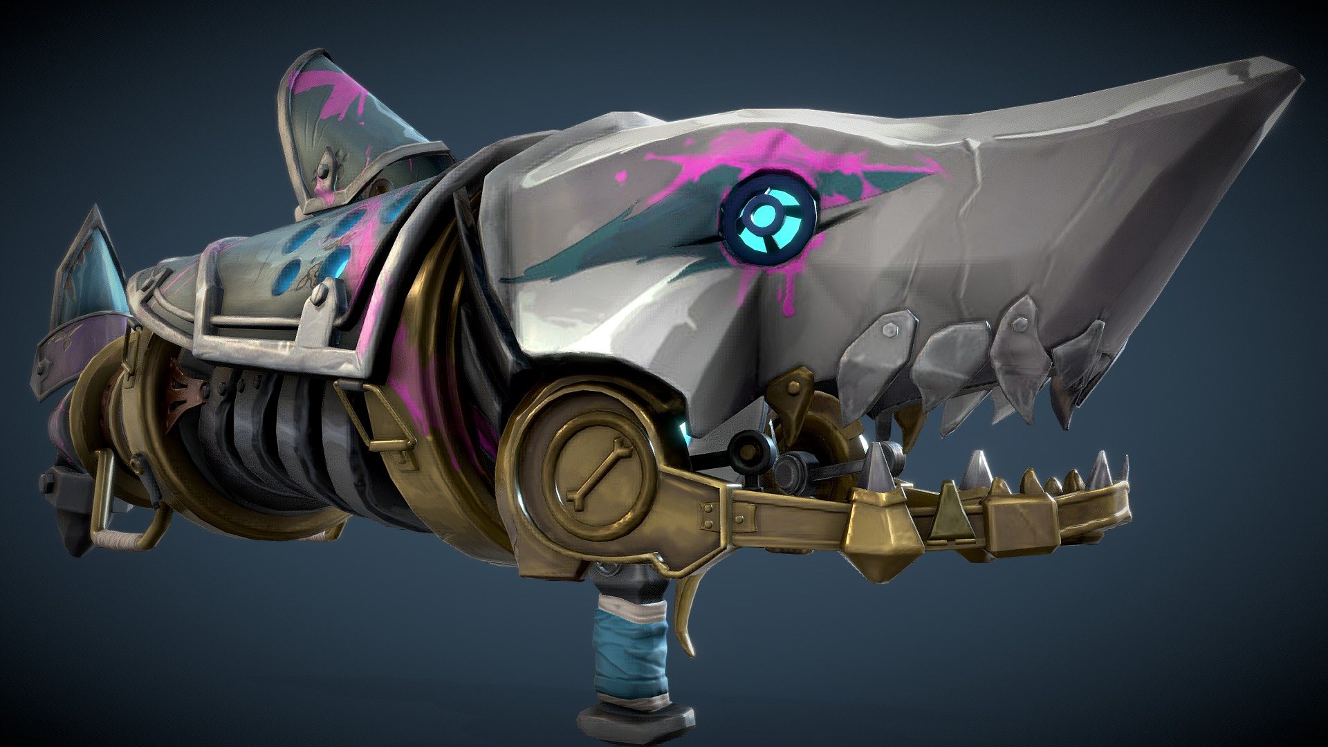 Arcane Jinx Fishbone Cannon - 3D model by Jiggywatt [aa98061] - Sketchfab