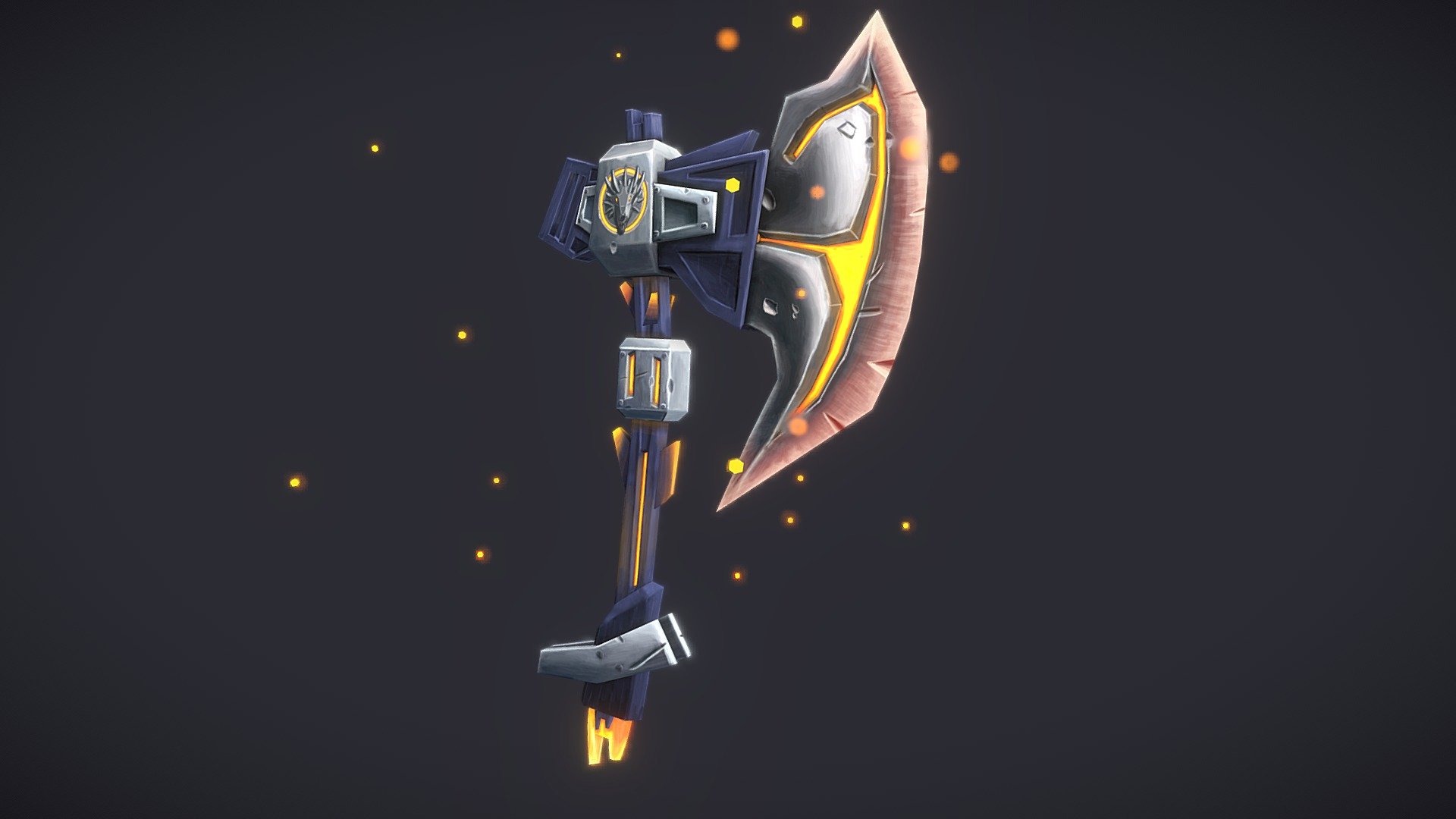 The everglowing hatchet - WeaponCraft - 3D model by Lander Van den ...