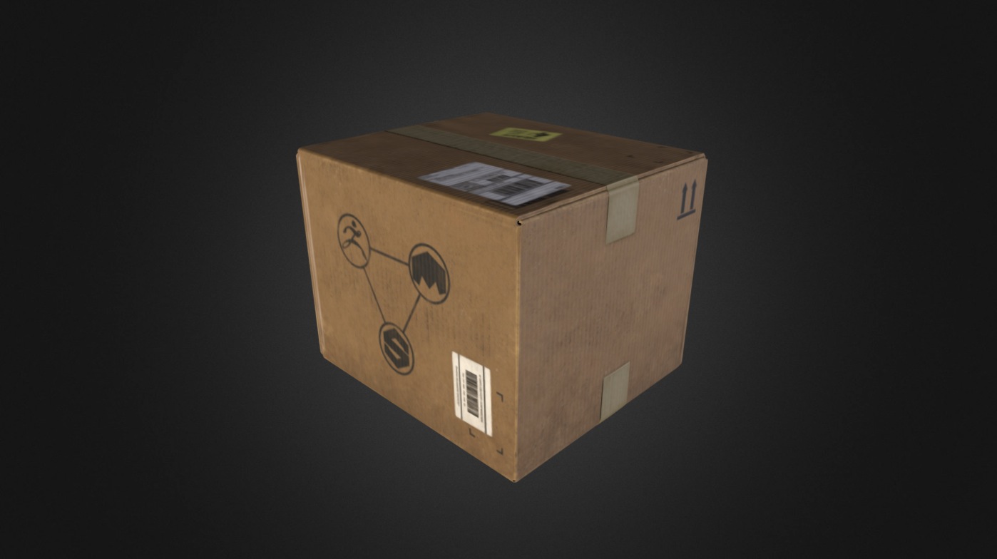 Cardboard Box - 3D model by novaklysum [aa9b782] - Sketchfab