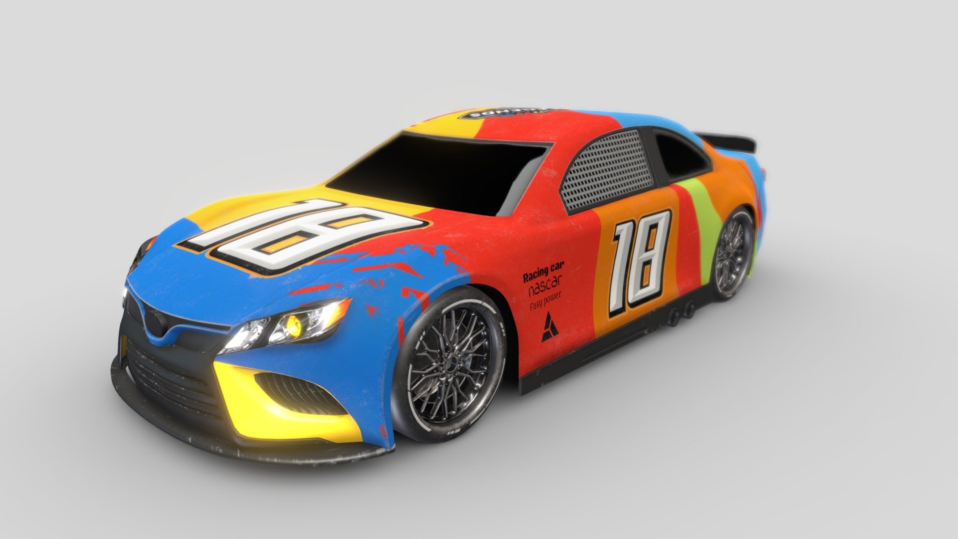 Nascar- Racing car - 3D model by morajabizade [aa9d47d] - Sketchfab