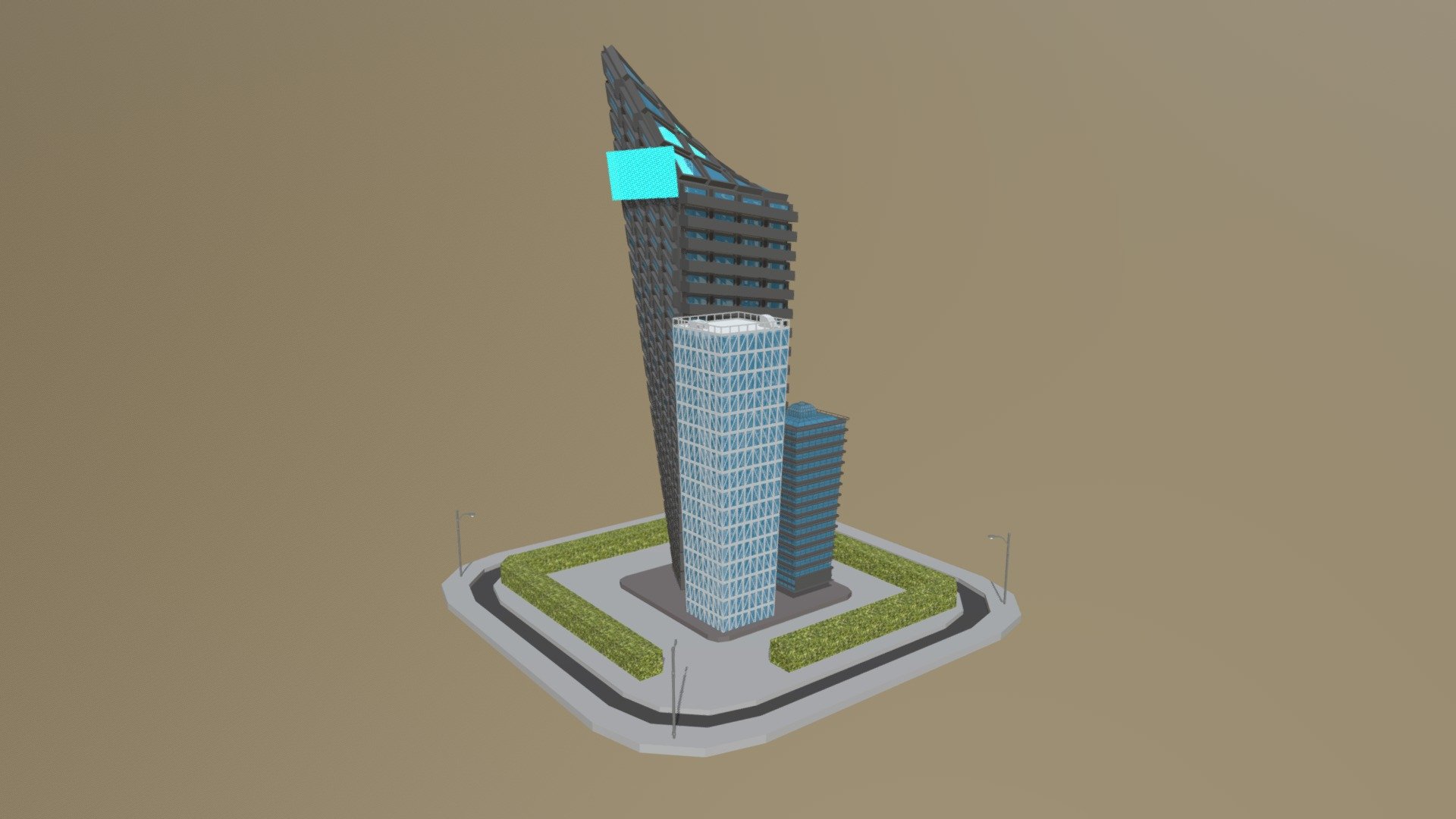 Office Block - 3D model by webappsolution (@mccormickbytes) [aa9f95a ...