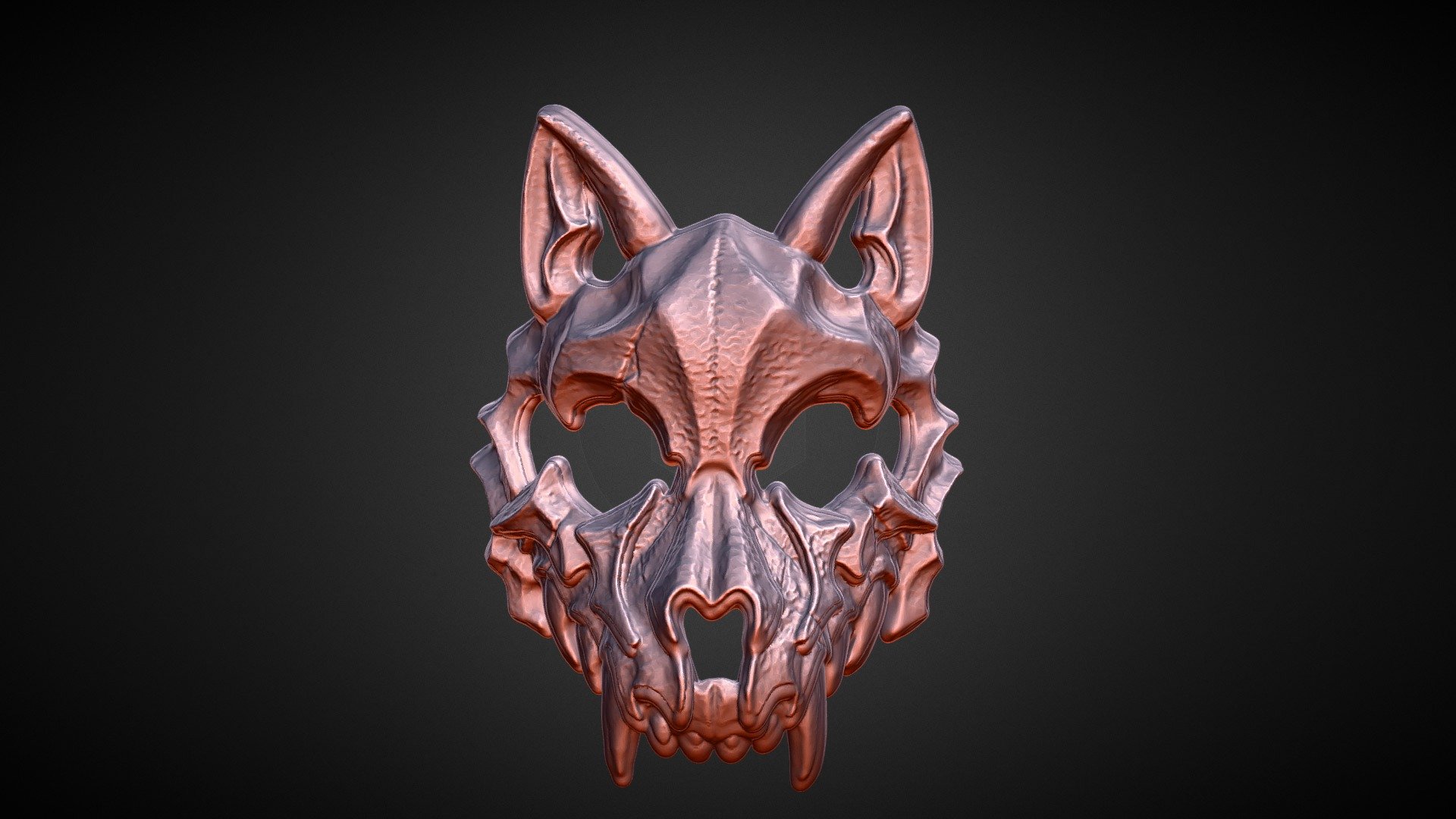 Wolf Mask Halloween - Buy Royalty Free 3D model by Stephane.CelticVerse ...