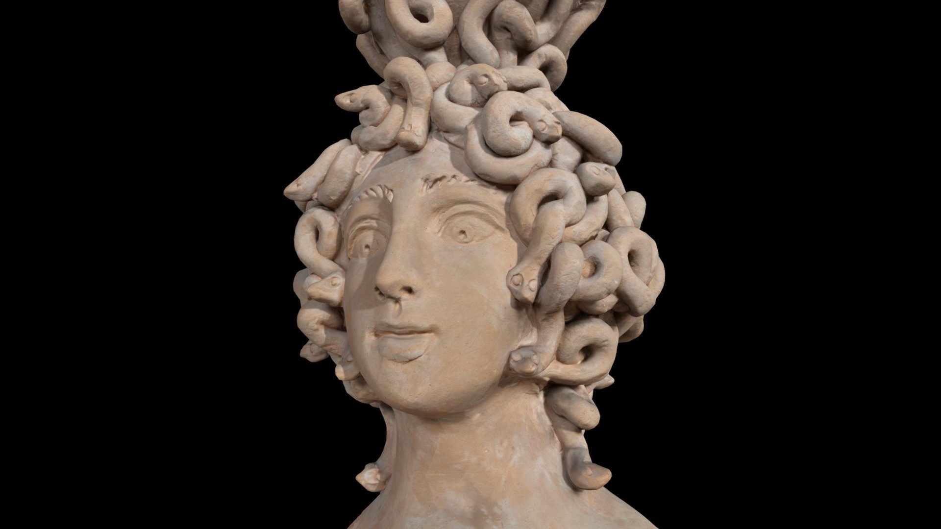 Medusa Ceramic Head - Contemporary Handcrafted - 3D model by IAtrimoine ...