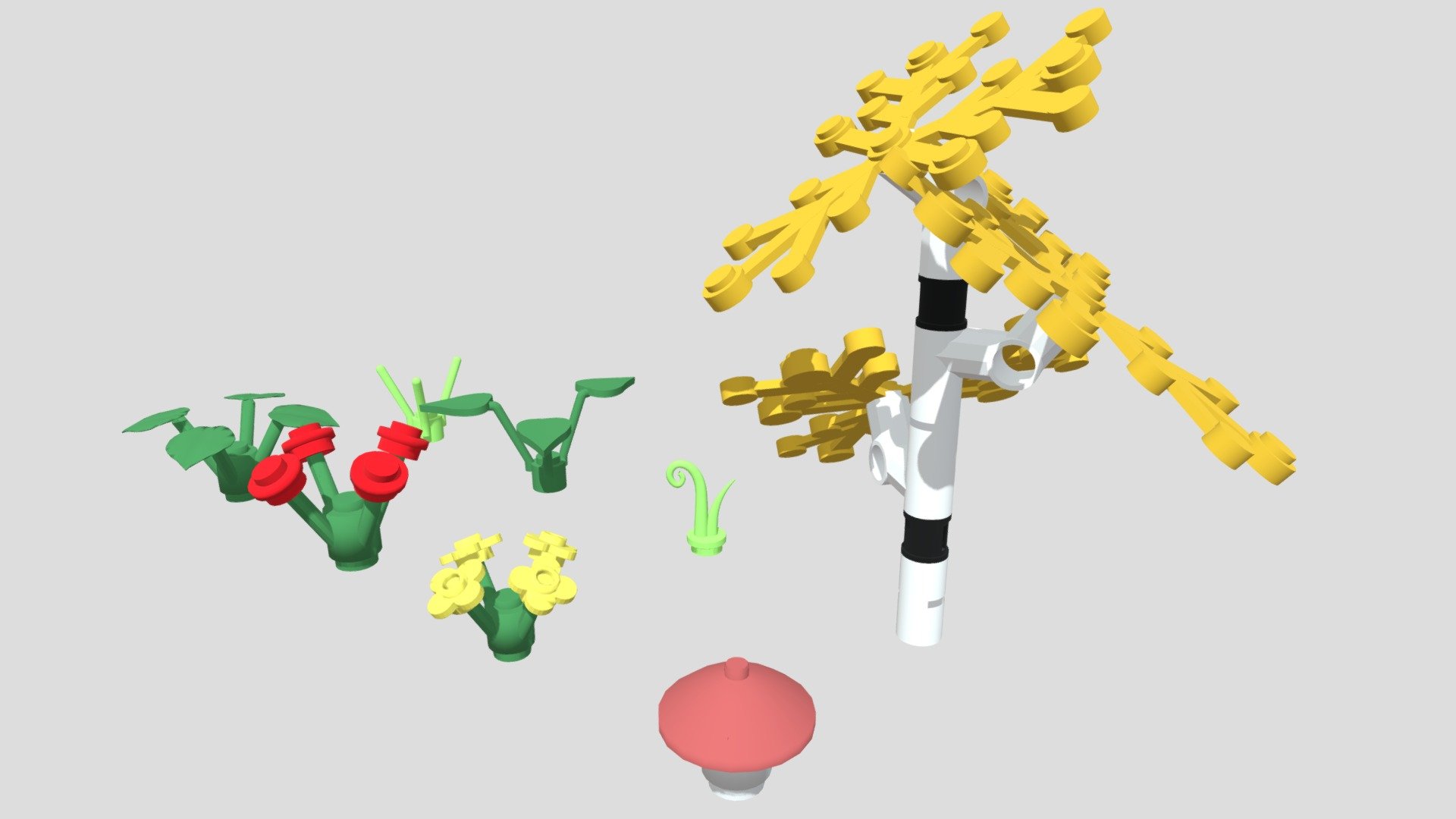 LEGO - Vegetation - Buy Royalty Free 3D model by 6AMES [aaa35fc ...