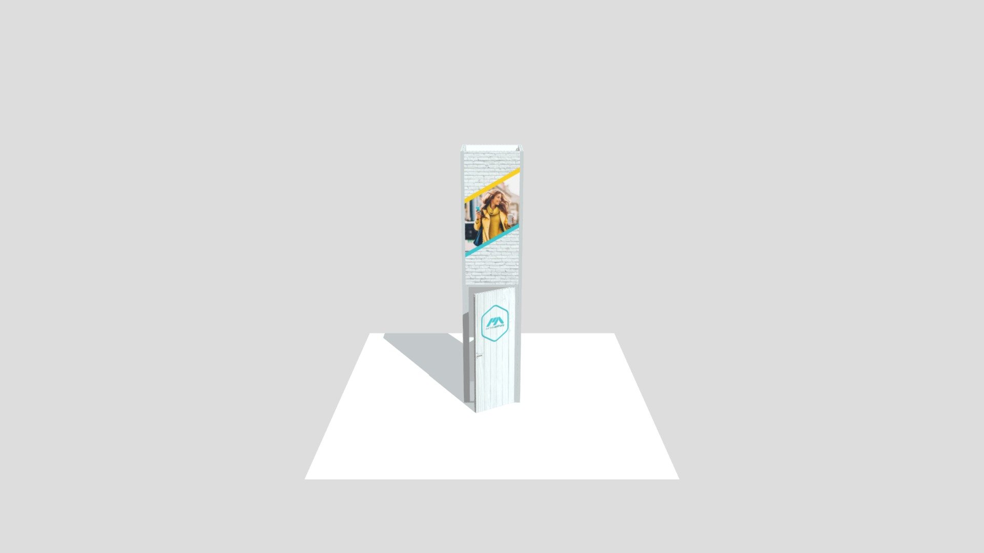 3.5ft x 16ft Modco Modular Tower w/ Door - Kit 7 - 3D model by ...