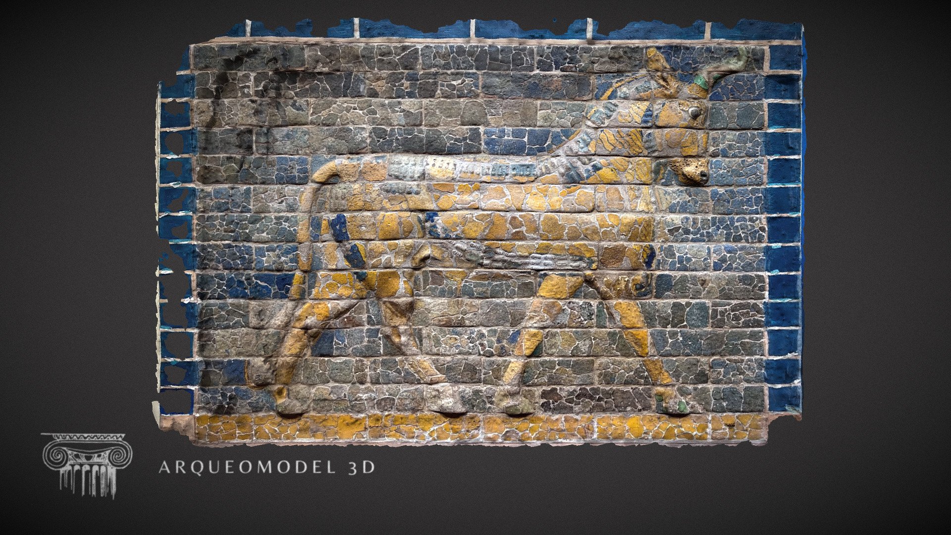 Animal Ishtar Gate | IRAQ - Buy Royalty Free 3D model by Arqueomodel3D ...