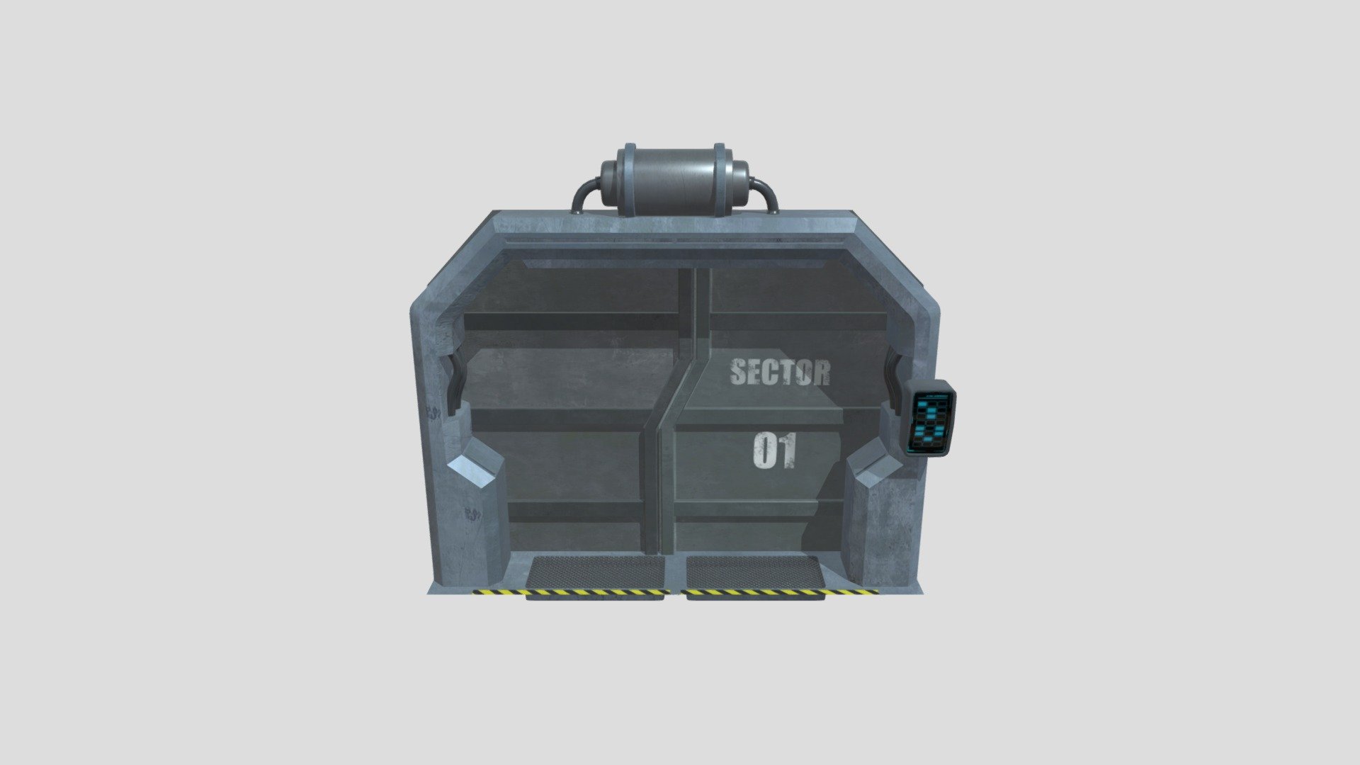 Sci-fi Door - Download Free 3D model by Am BORED (@supr3m0) [aaa9be7 ...