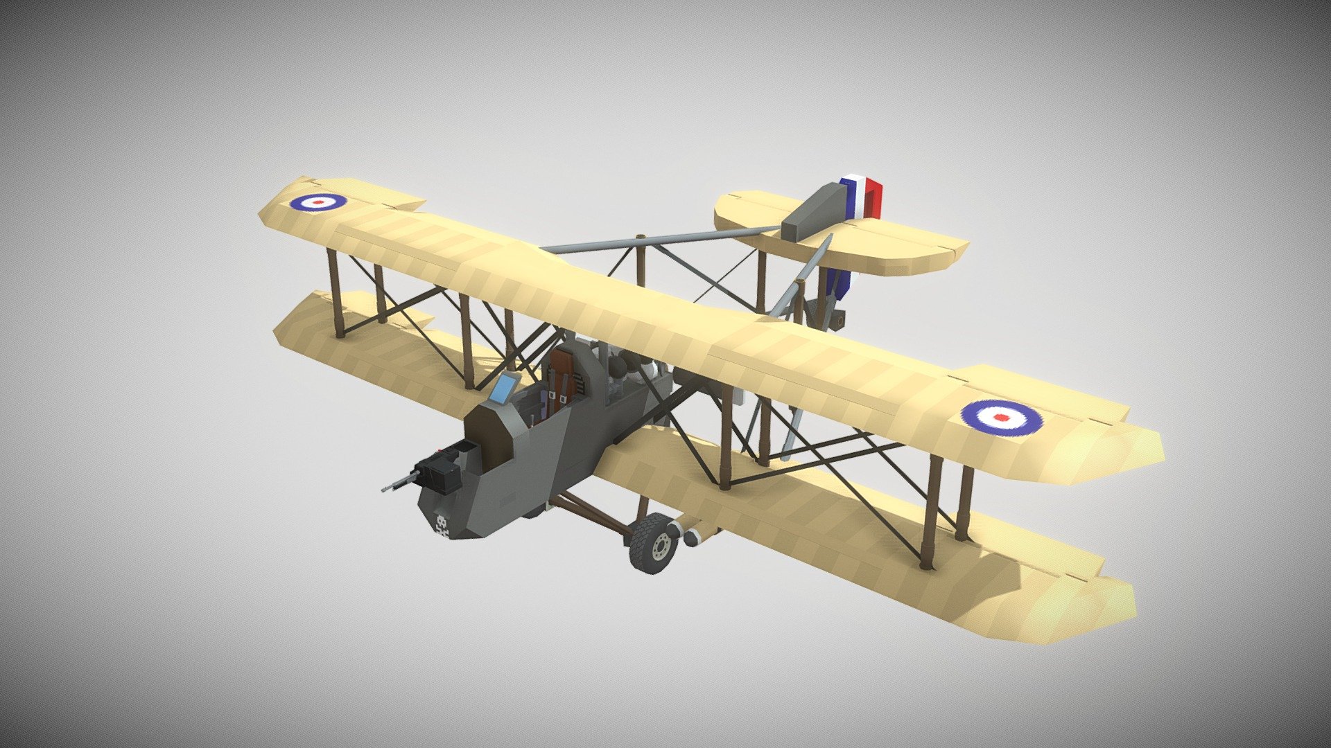 Airco DH.1A - Stormworks - Download Free 3D model by Thales (@ThalesMML ...