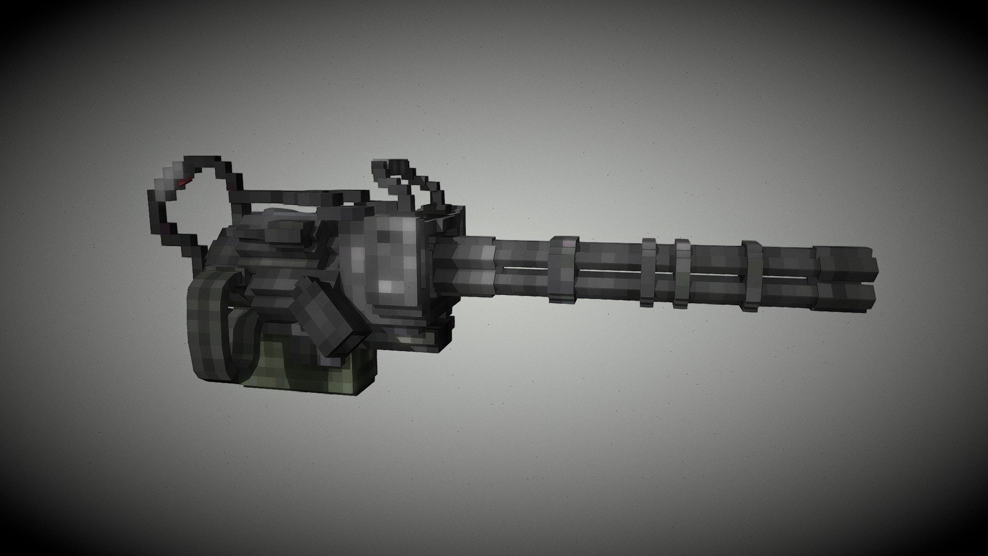 Mini-Gun [Voxel] - 3D model by Radium (@Radium_Studio) [aaaa0f4 ...