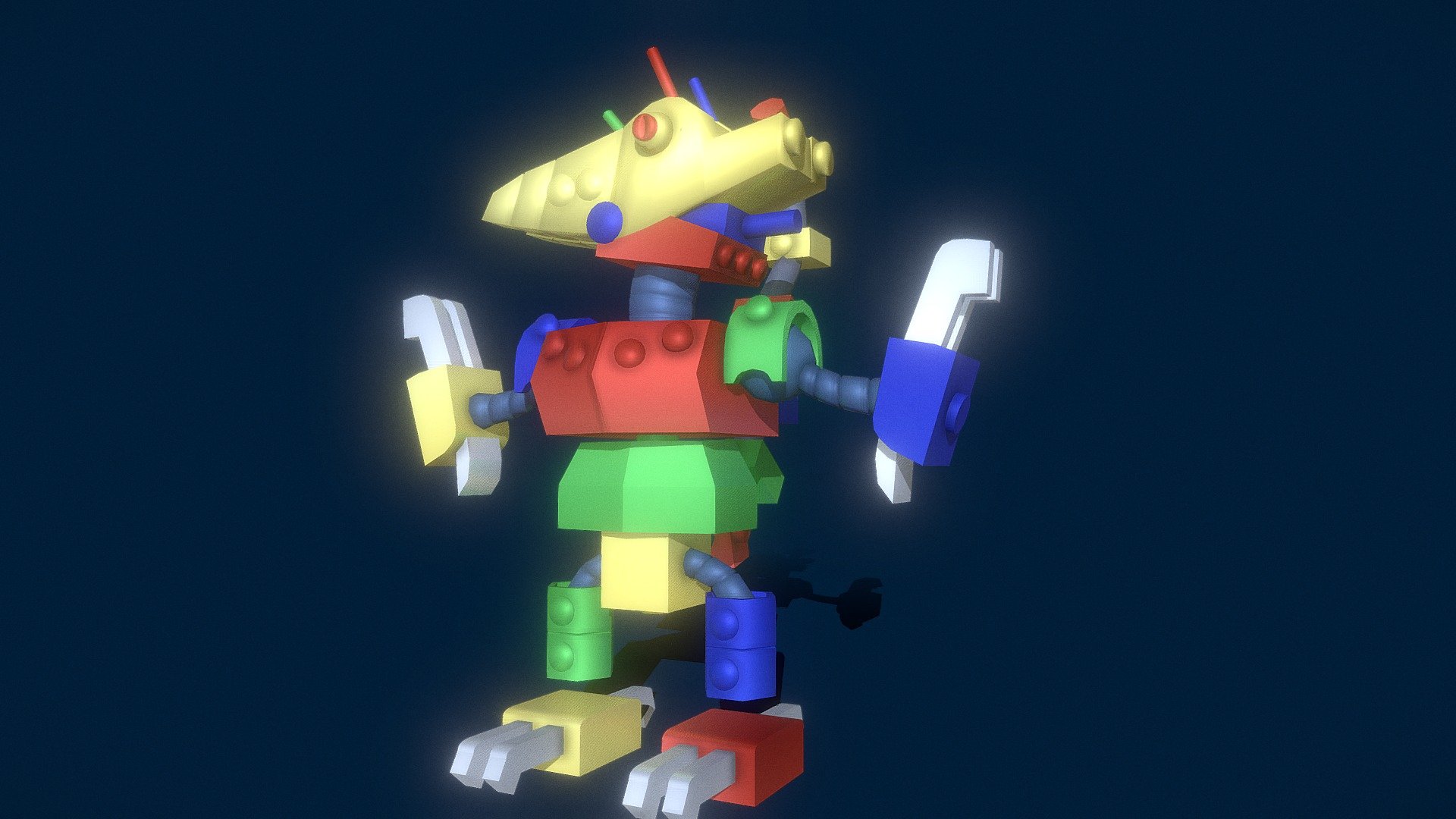 Block Dragon (Yugioh) - Buy Royalty Free 3D model by Yanez Designs ...