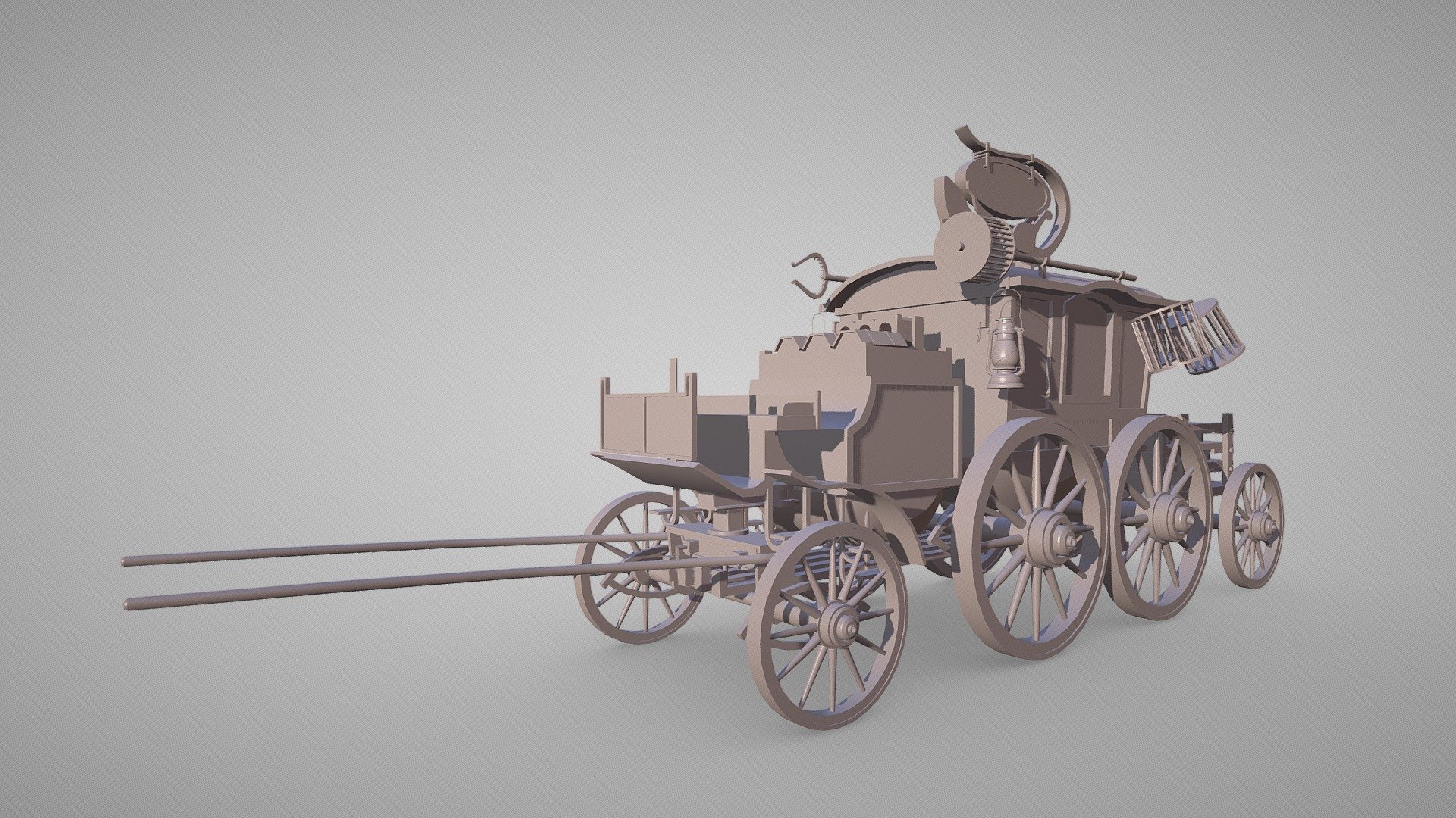 The Carriage - 3D model by rautkrutant055 [aaab23a] - Sketchfab