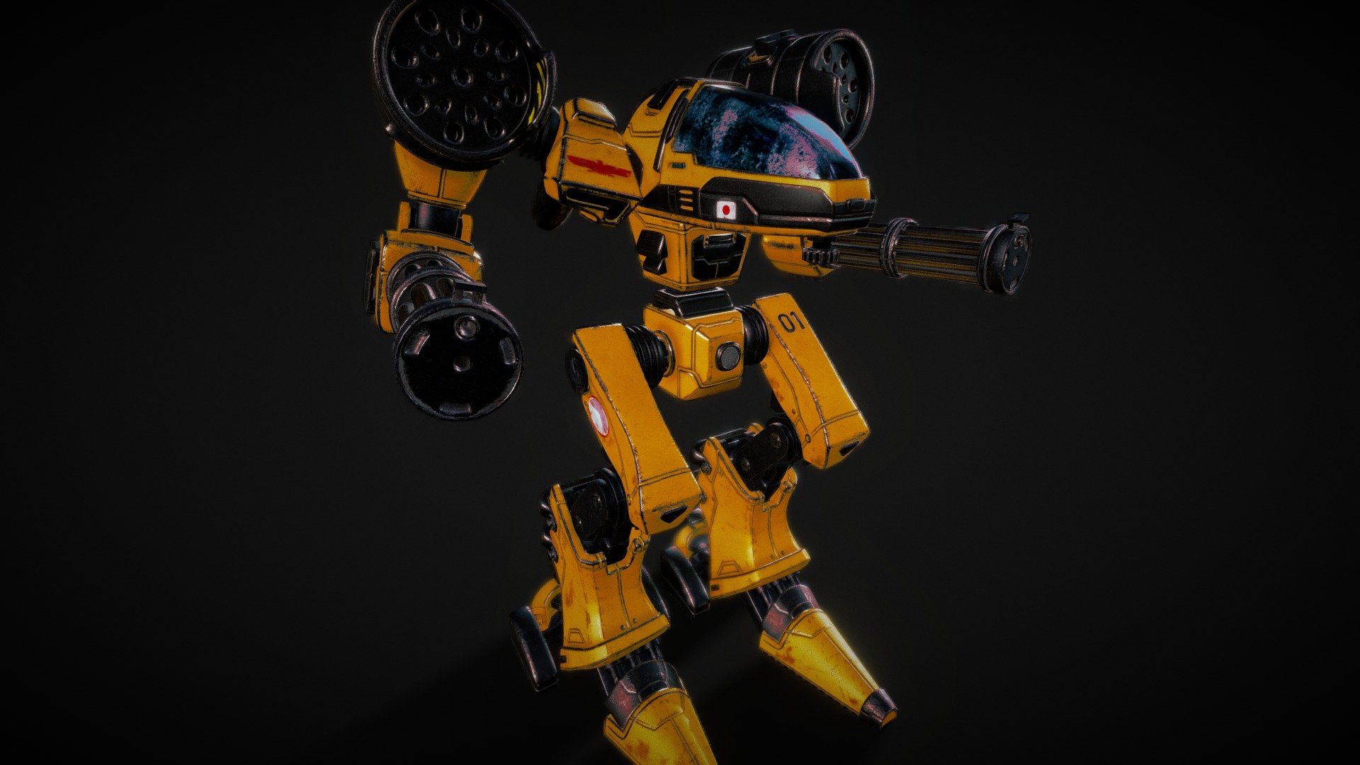 Robot WarMachine - 3D model by jusehe [aaac2f7] - Sketchfab