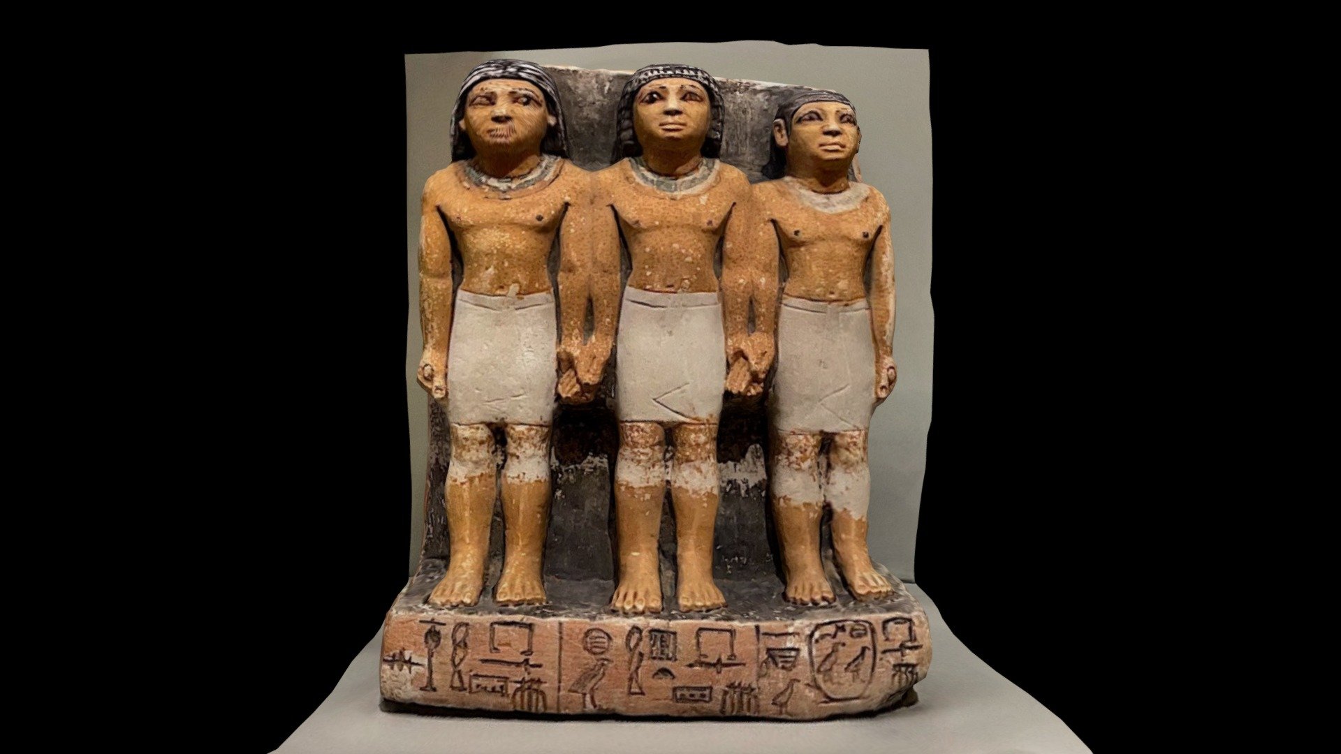 Triad of male figures (partially obscured) - Download Free 3D model by ...