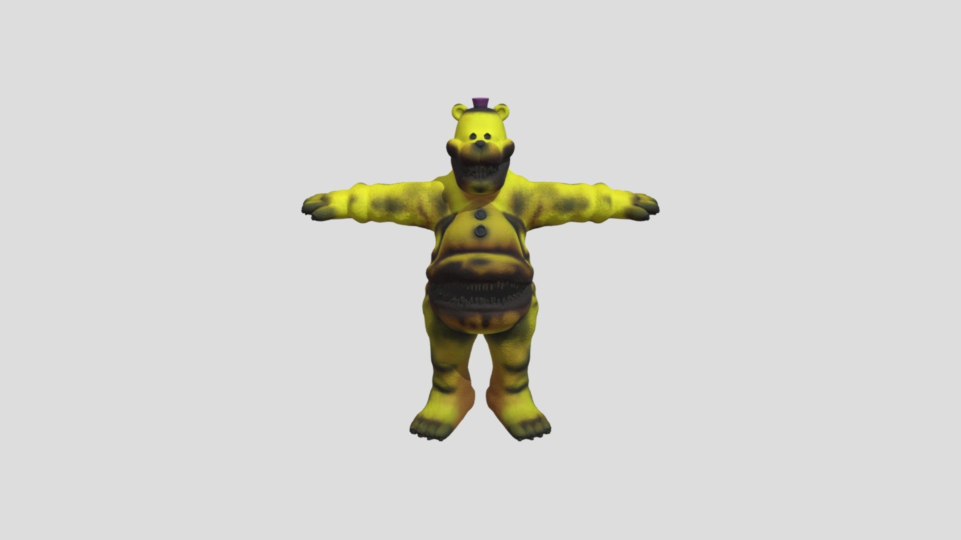 Furry Nightmare fredbear - Download Free 3D model by the rotten one ...